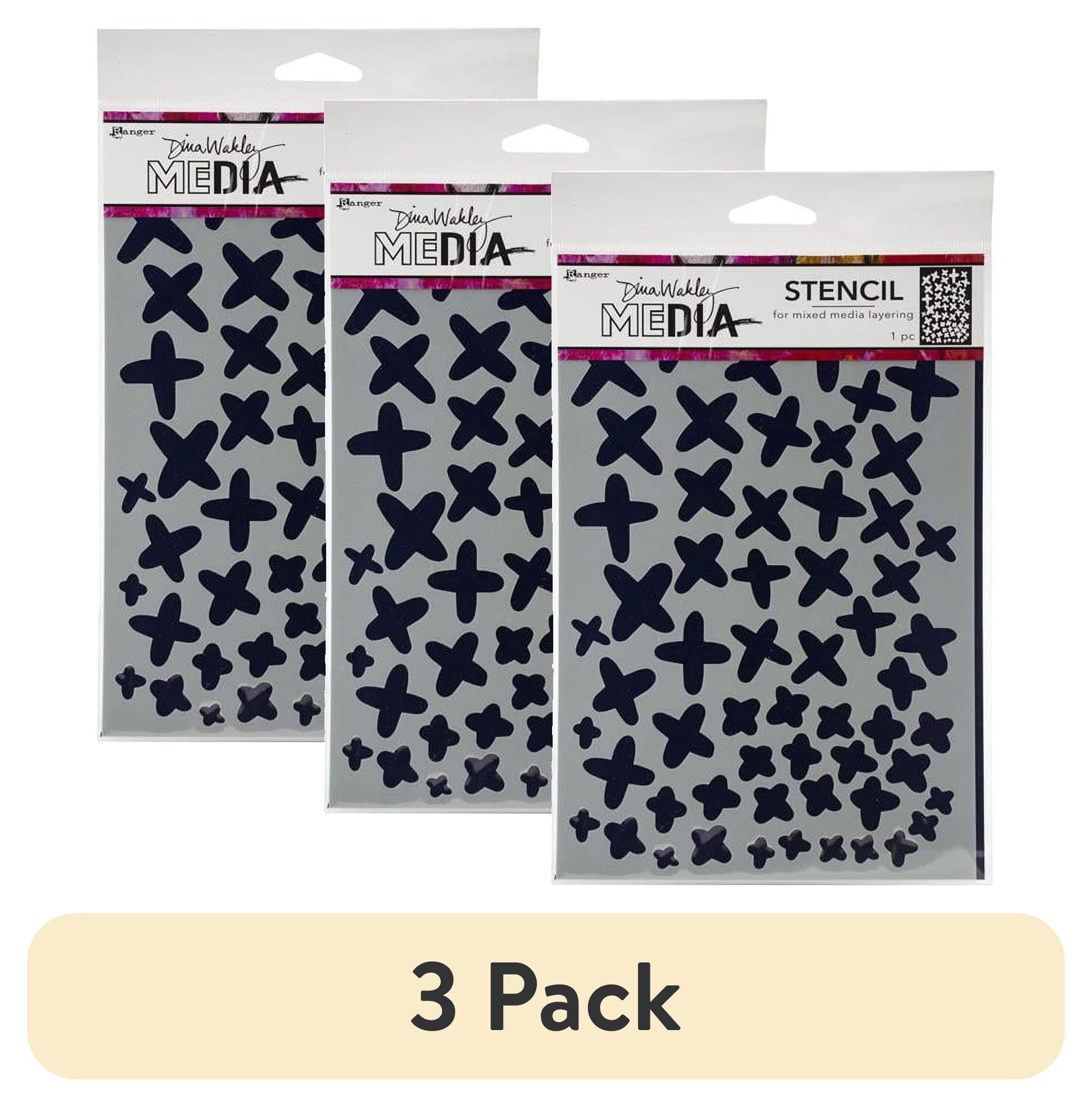 (3 pack) Ranger MDS-65043 XS -Stencils Dina Wakley Stencils - Walmart.com