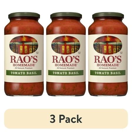 (3 pack) Rao's Homemade Tomato Basil Pasta Sauce 24oz - Walmart.com