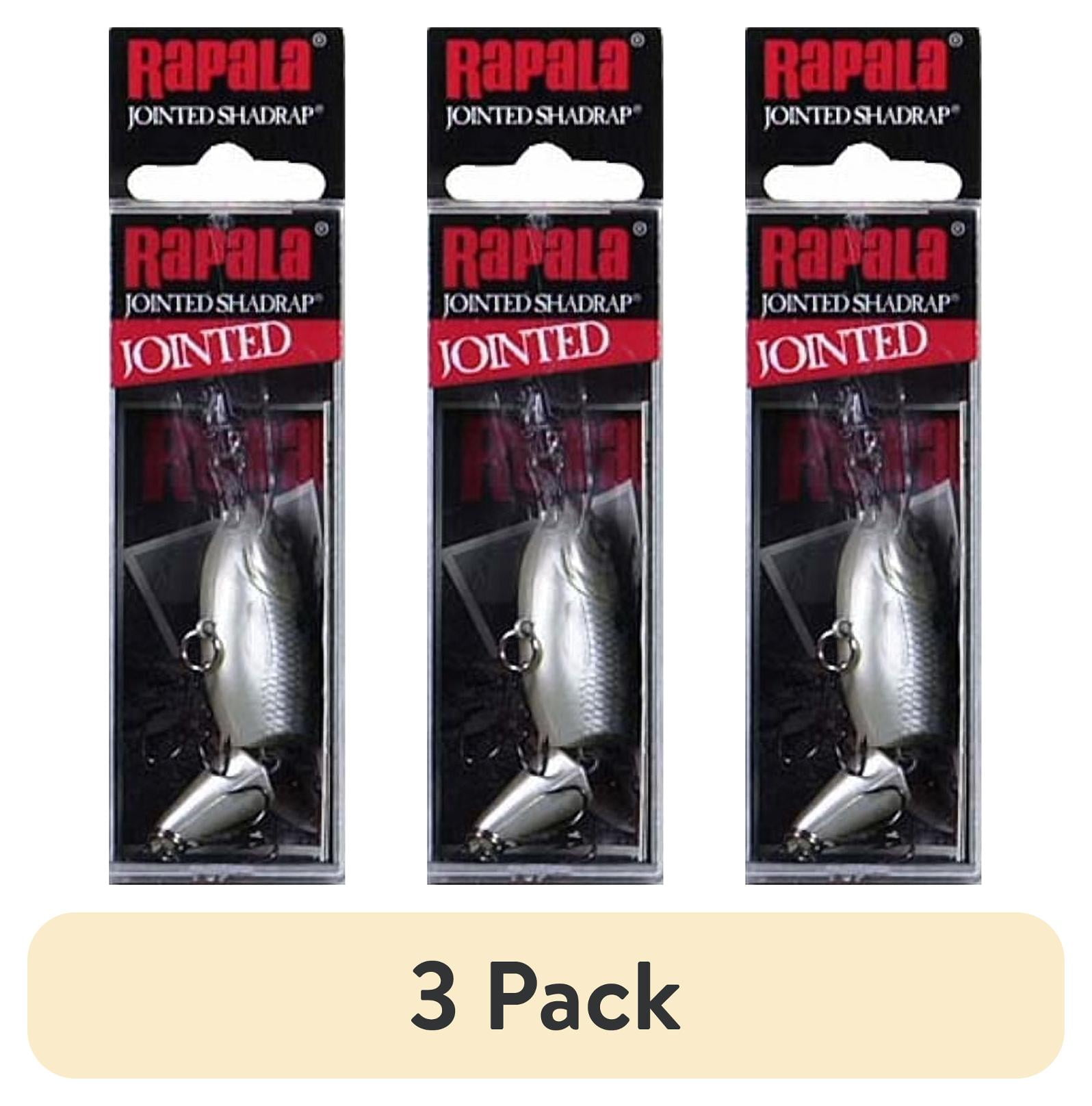 (3 pack) Rapala Jointed Shad Rap 05 Hard Bait 2" 1/4oz Silver Shad ...