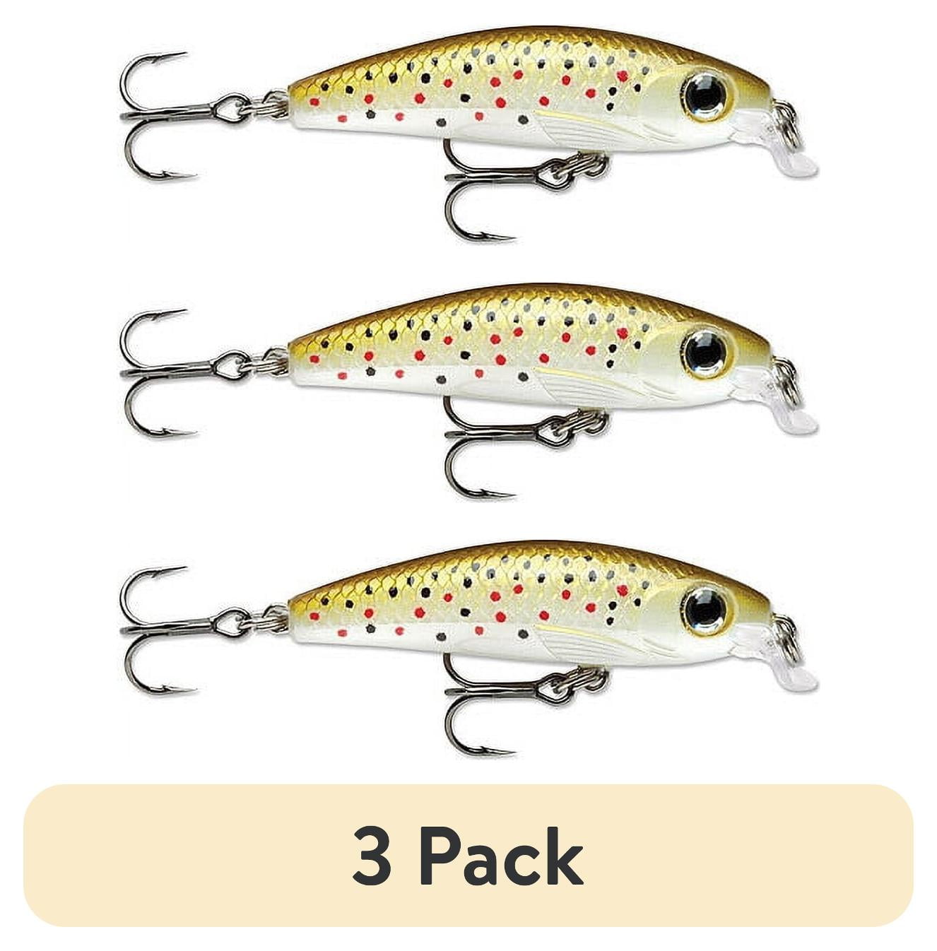 (3 pack) Rapala Ultra Light Minnow 06 Fishing Lure 2.5" 1/8oz Brown ...