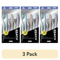 Reach Toothbrush Crystal Clean, Firm Bristles, Hard Toothbrushes, Free ...