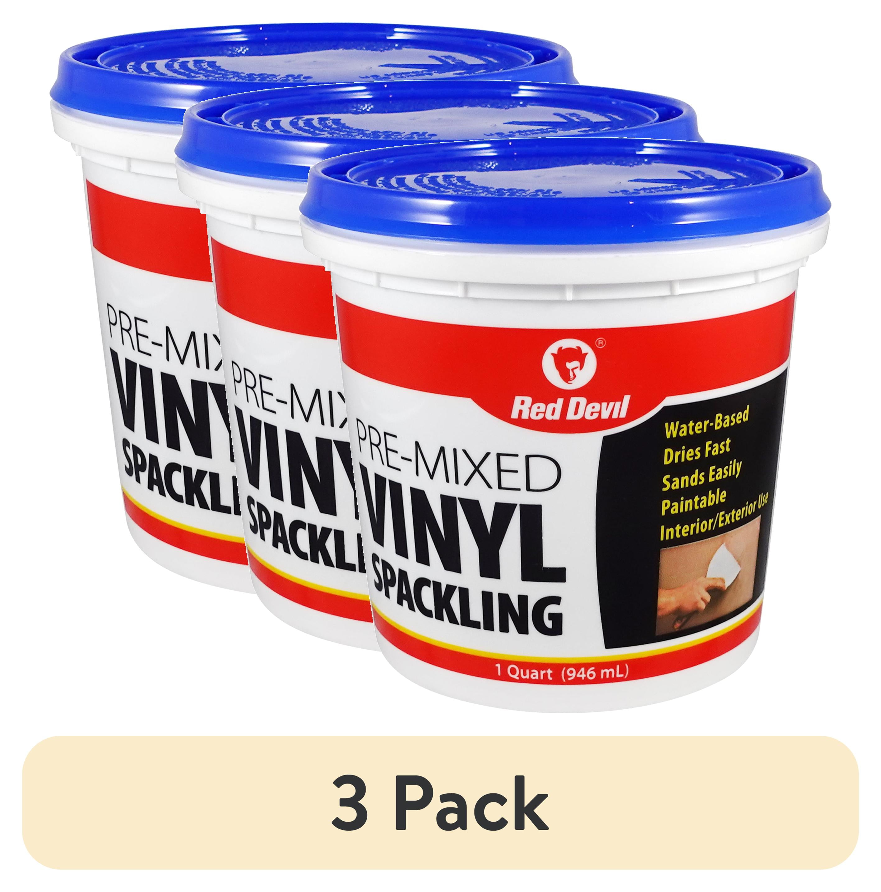 (3 pack) Red Devil Vinyl Spackling Compound Wall Filler 32 oz ...