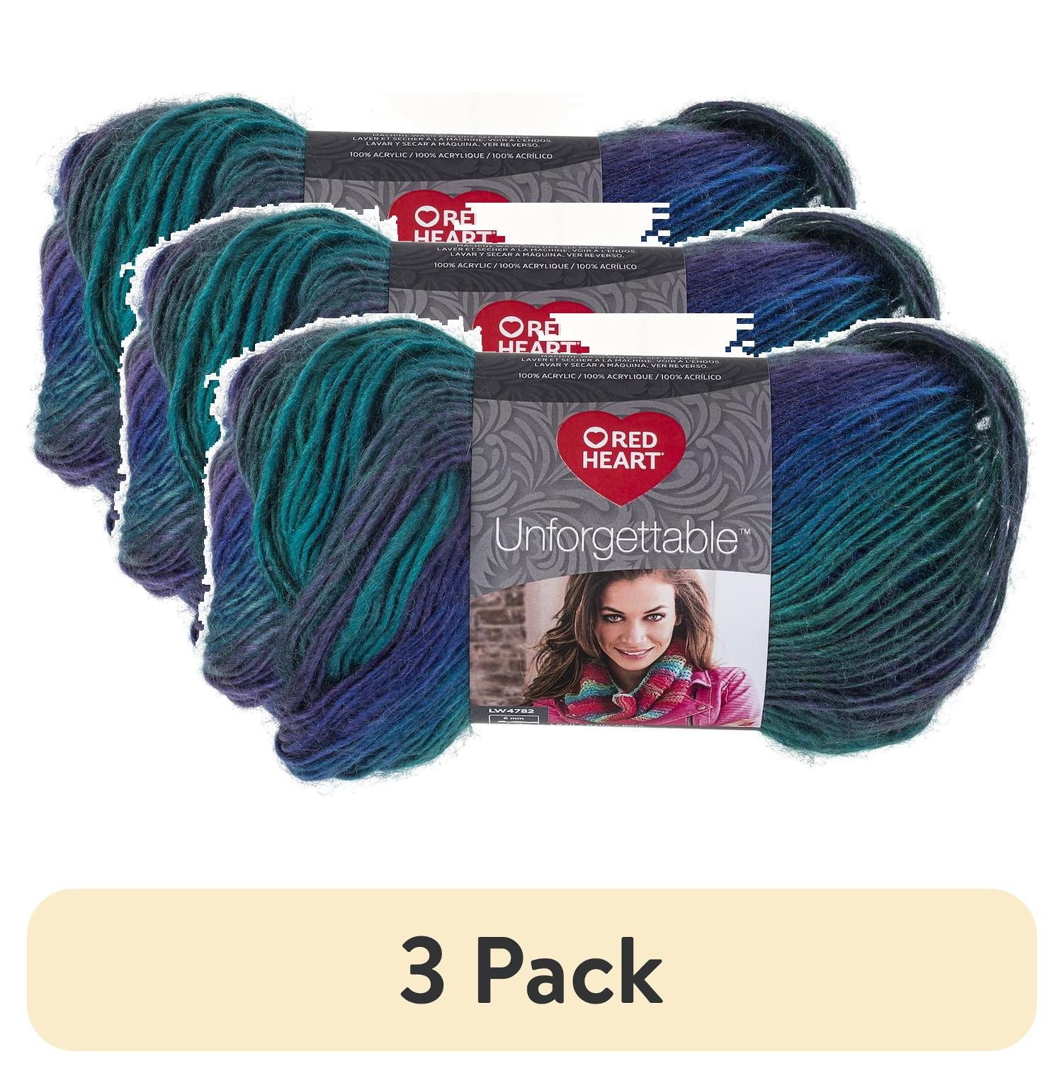 (3 pack) Red Heart Boutique Unforgettable Yarn, Dragonfly, 3.5oz(100g ...