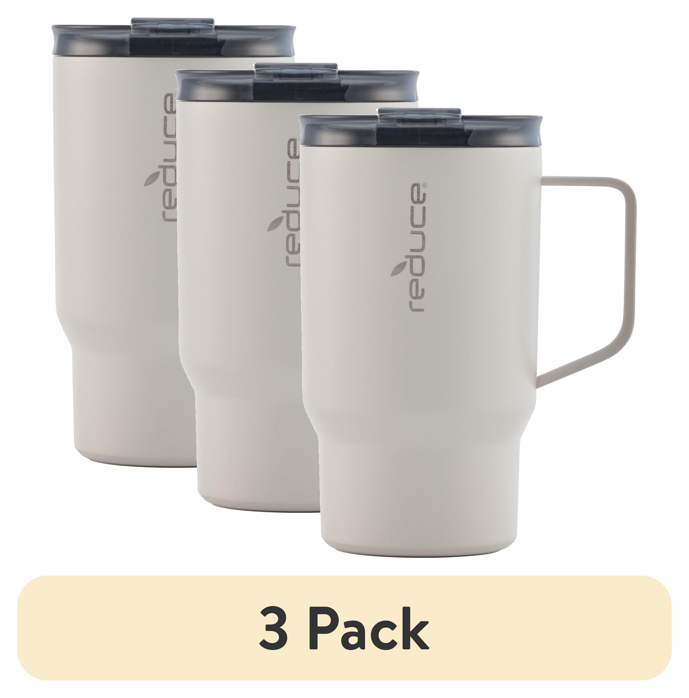 Reduce 3 Pack Insulated Stainless Steel 18oz Travel Mug with Handle and ...