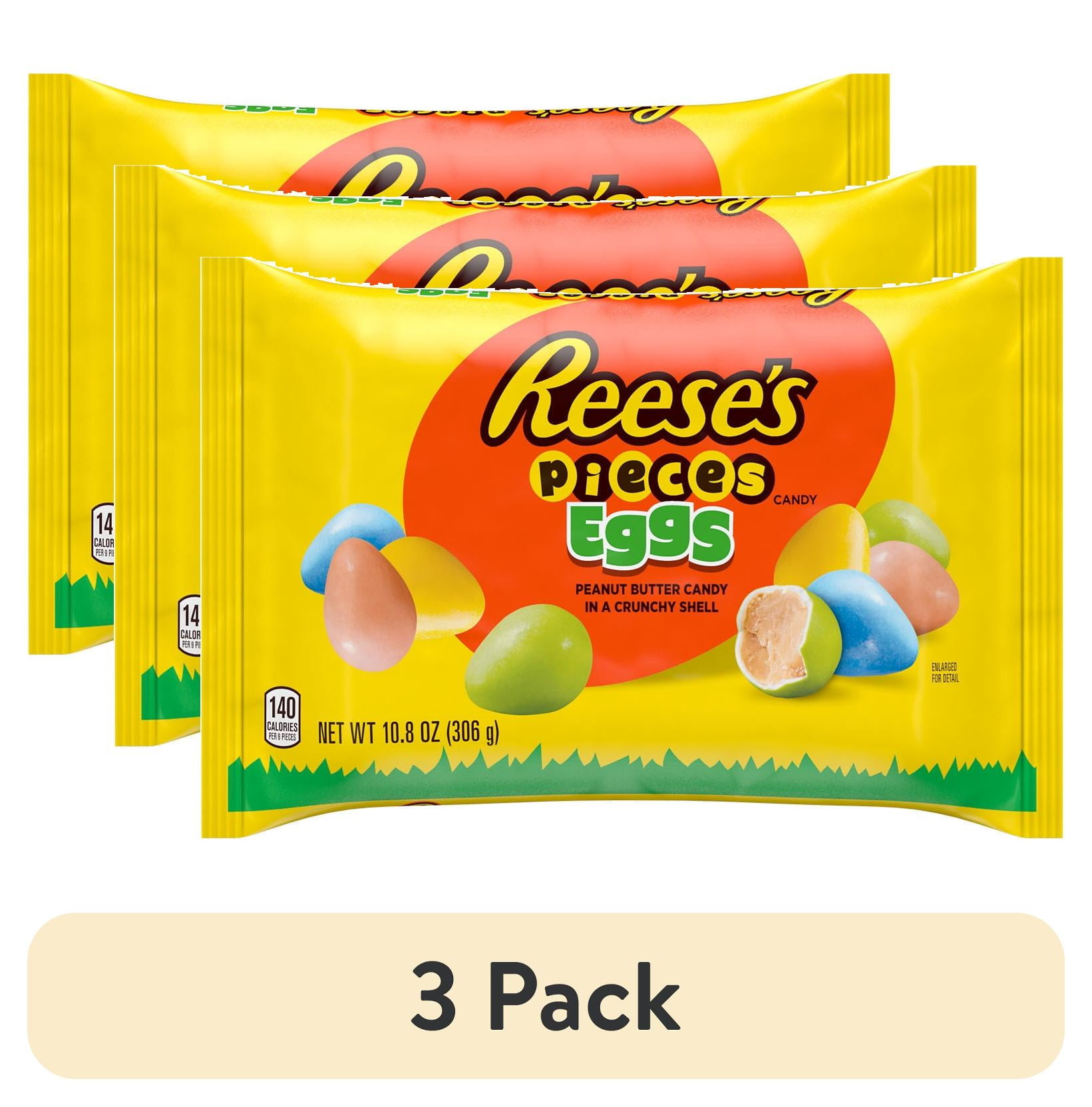 (3 pack) Reese's Pieces Peanut Butter in a Crunchy Shell Eggs Easter ...