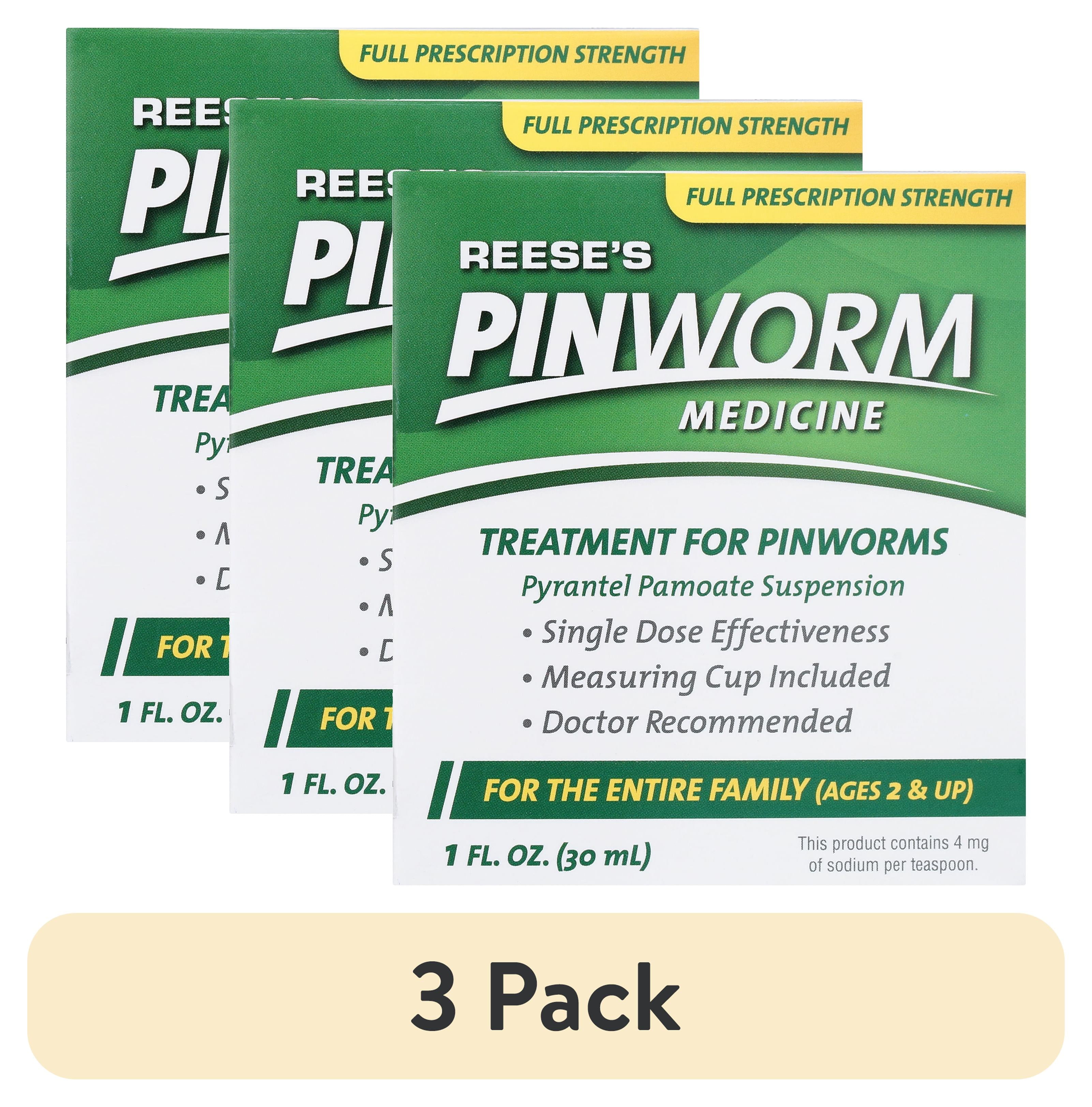 (3 pack) Reese's Pinworm Medicine, 1 fl oz. - Walmart.com