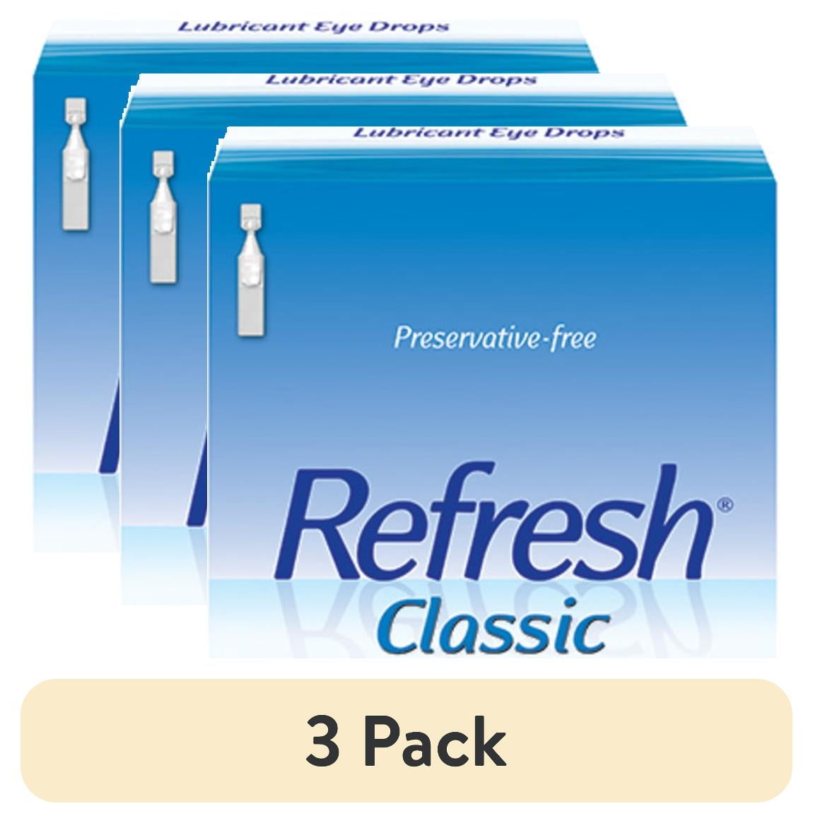 (3 pack) Refresh Classic Lubricant Eye Drops Preservative-Free ...