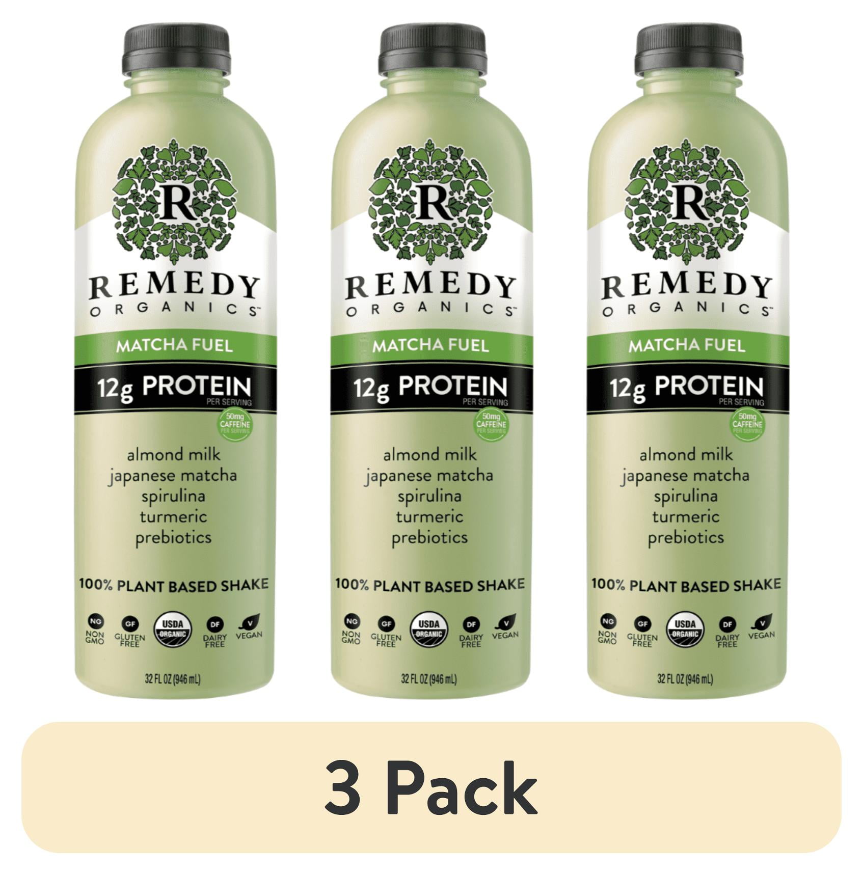 (3 pack) Remedy Organics Plant Based Matcha Fuel Instant Nutritional ...
