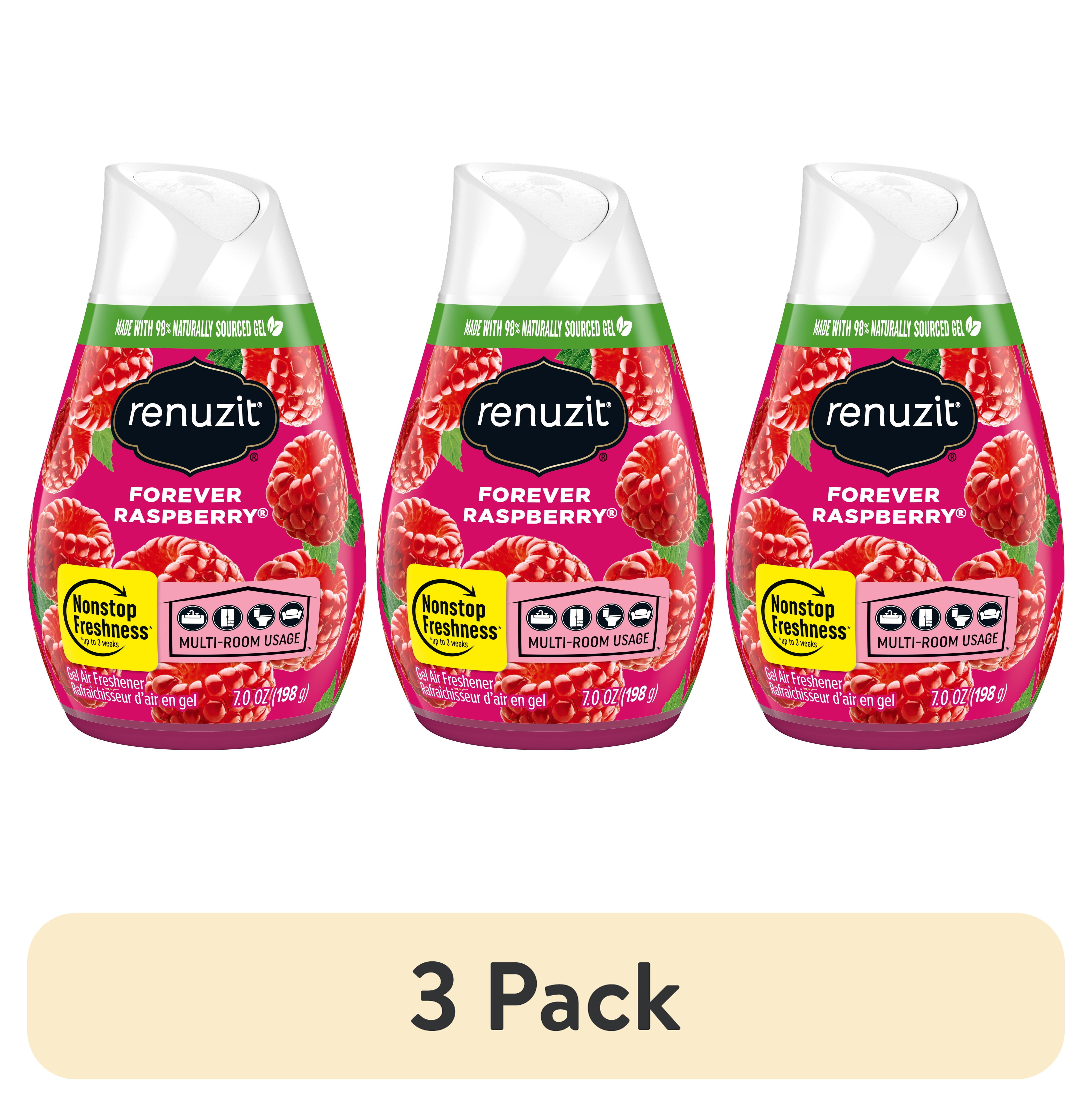(3 pack) Renuzit Gel Air Freshener, Forever Raspberry, 7.0 Ounce ...
