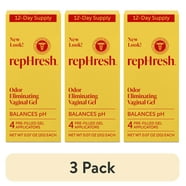 RepHresh PH Balancing Care Vaginal Gel, Odor Eliminating, 0.07 oz, 4 ...