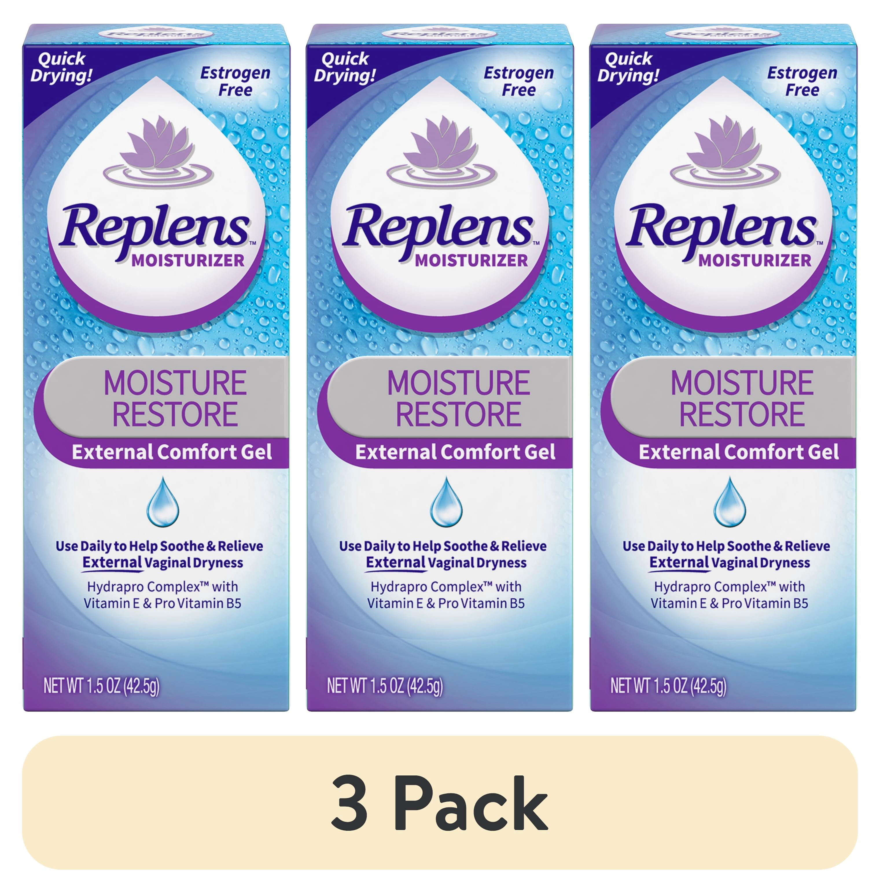 (3 pack) Replens Moistture Restore External Comfort Gel 1.5oz Each ...