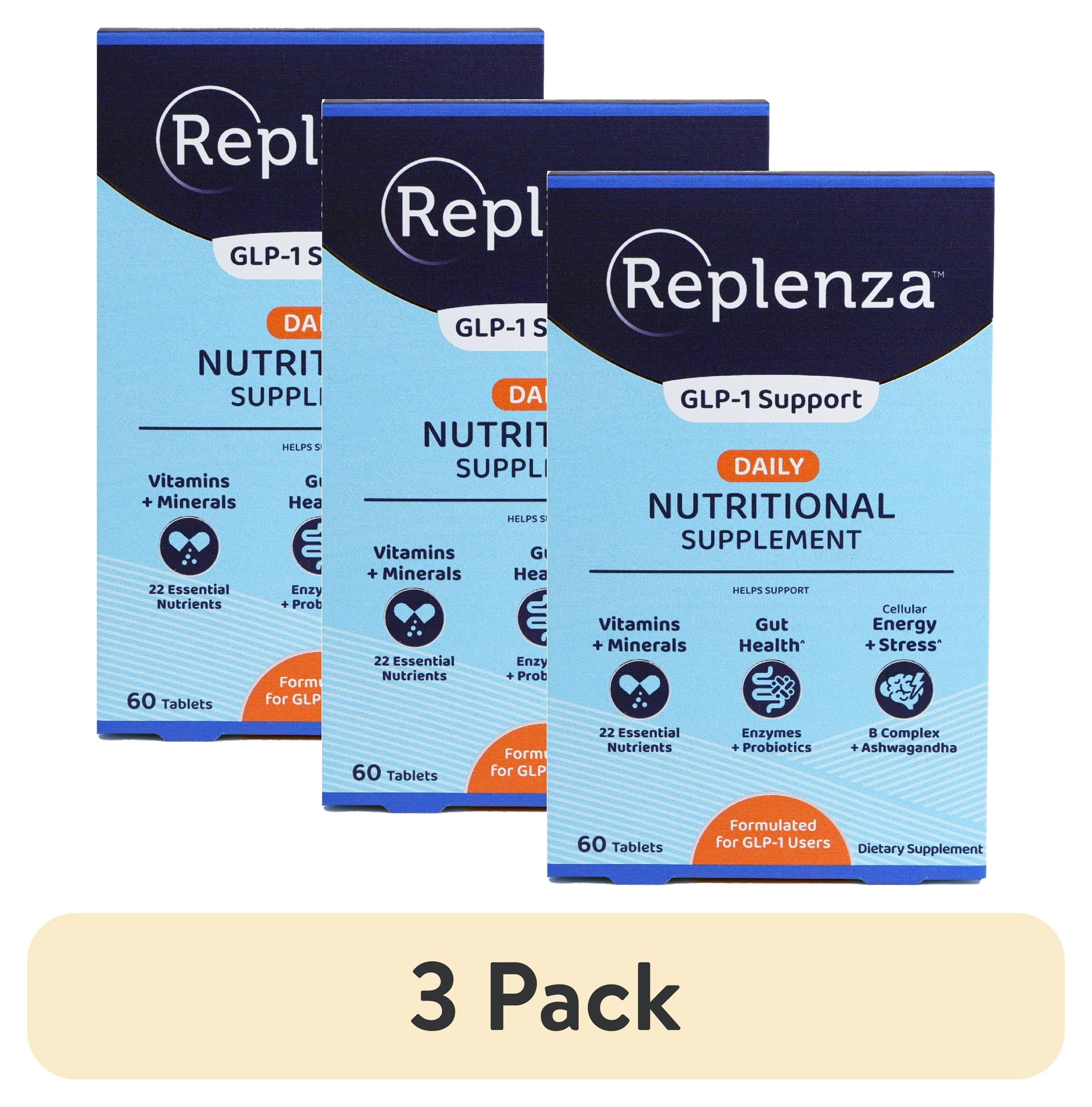 (3 pack) Replenza GLP-1 Support, Daily Nutritional Supplement, 22 ...