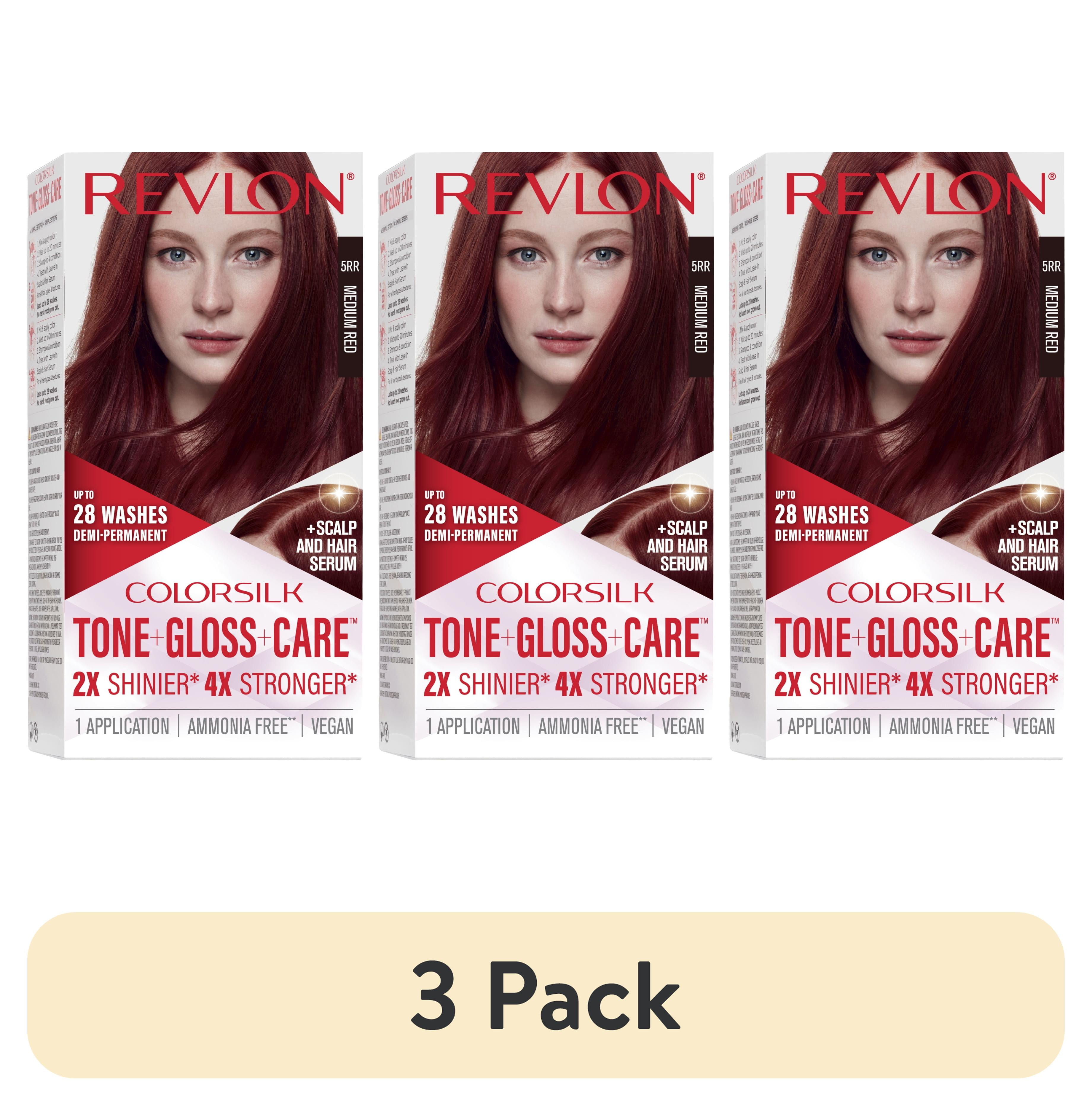 (3 pack) Revlon ColorSilk Tone + Gloss + Care Demi-Permanent Hair Color ...