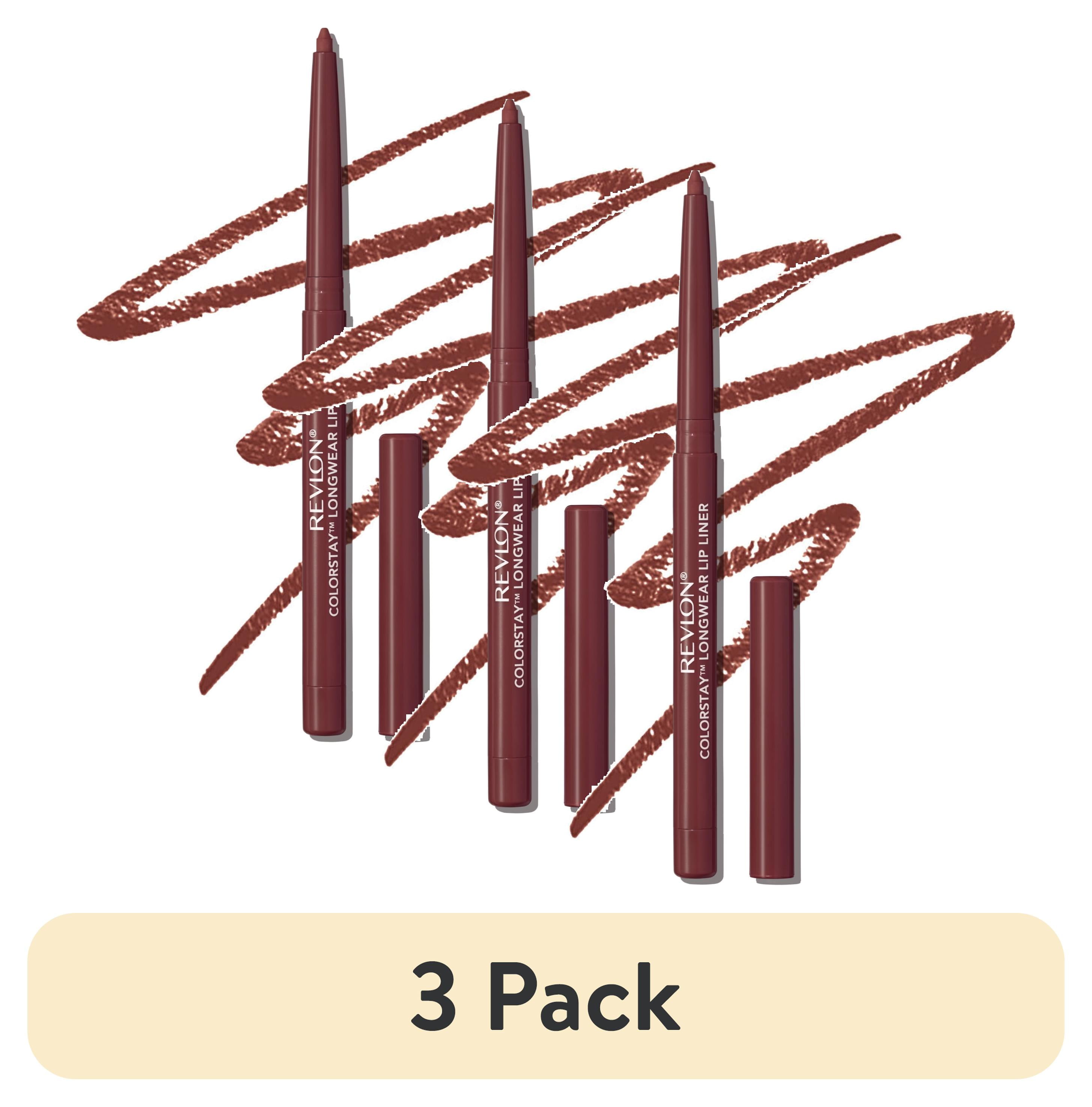 (3 pack) Revlon ColorStay Longwear Lip Liner Pencil, 645 Chocolate, 0. ...
