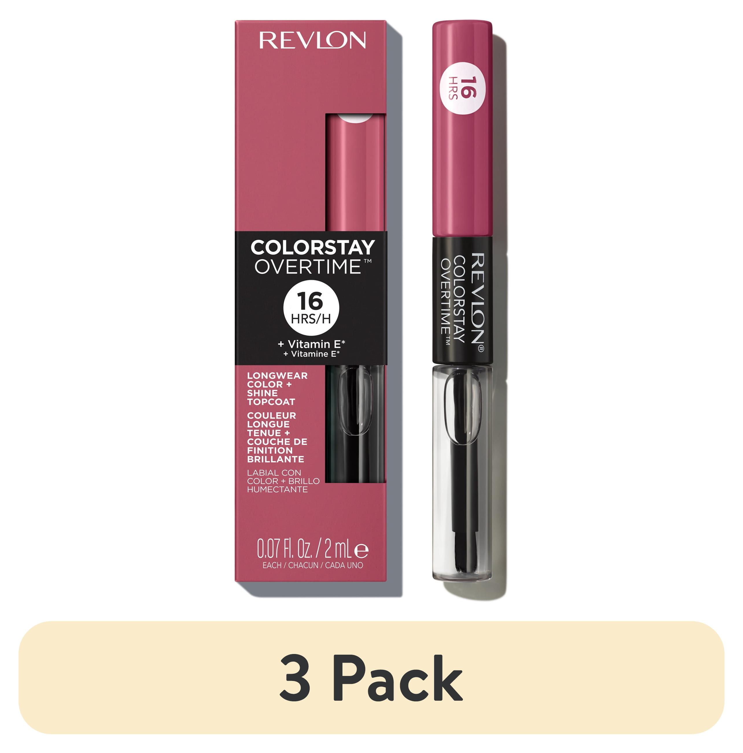 (3 pack) Revlon ColorStay Overtime Longwearing Gloss Lipstick with ...
