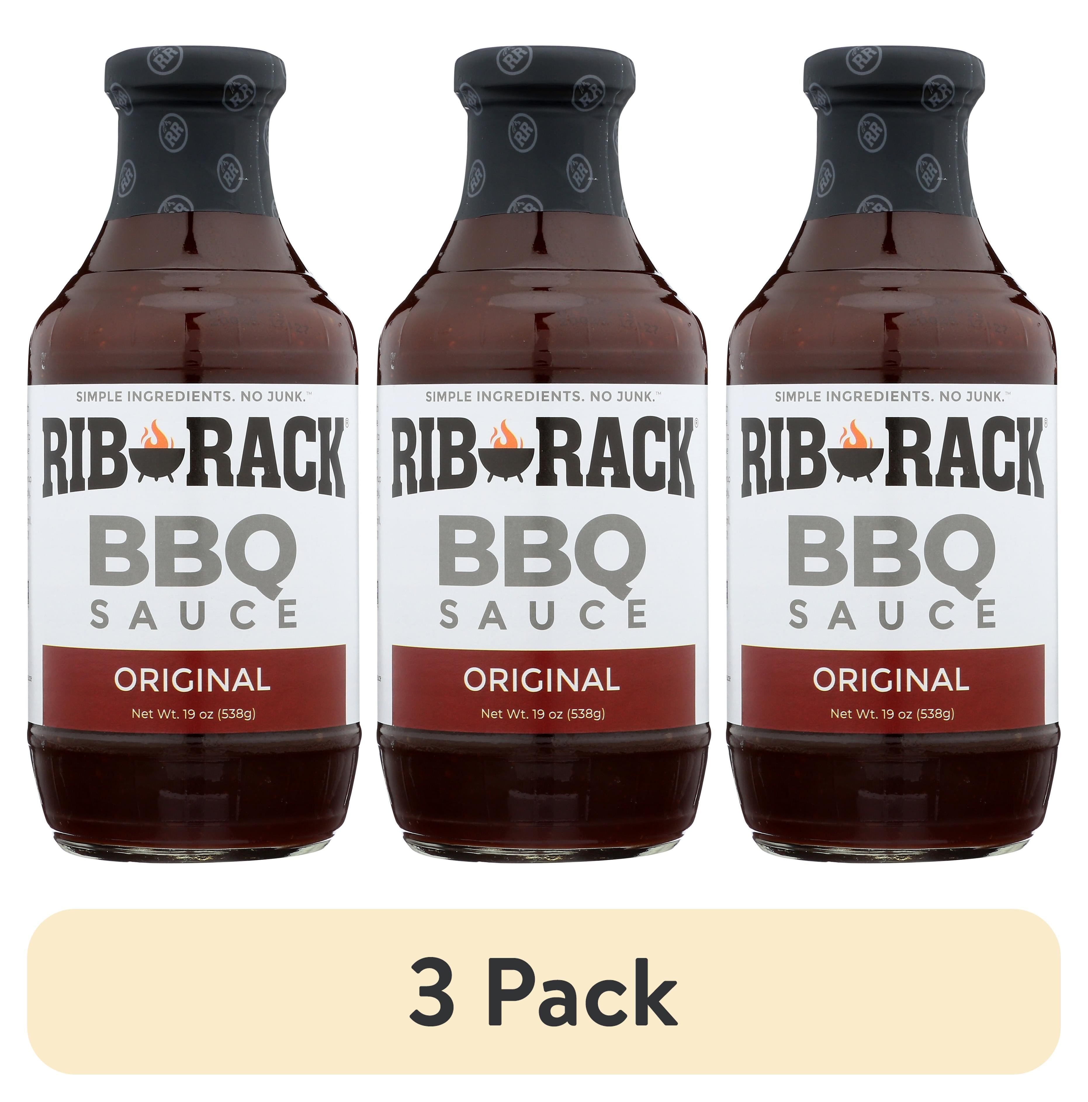 (3 pack) Rib Rack Original BBQ Sauce, 19 oz - Walmart.com