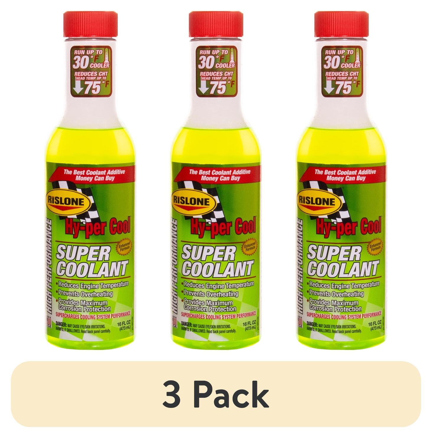 (3 pack) Rislone Hy-per Cool Super Coolant Antifreeze and Coolant, 16 oz - Walmart.com