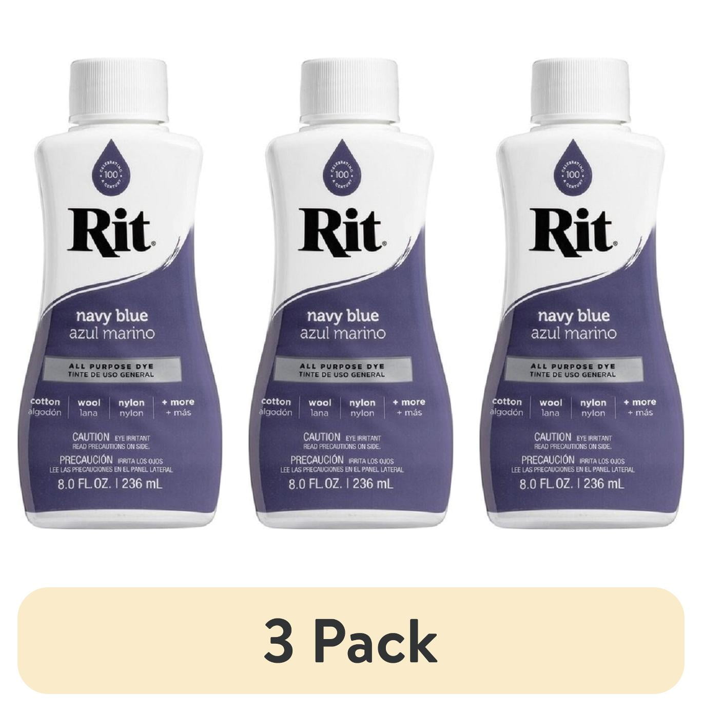 (3 pack) Rit All Purpose Liquid Dye, Navy Blue, 8 fl oz - Walmart.com
