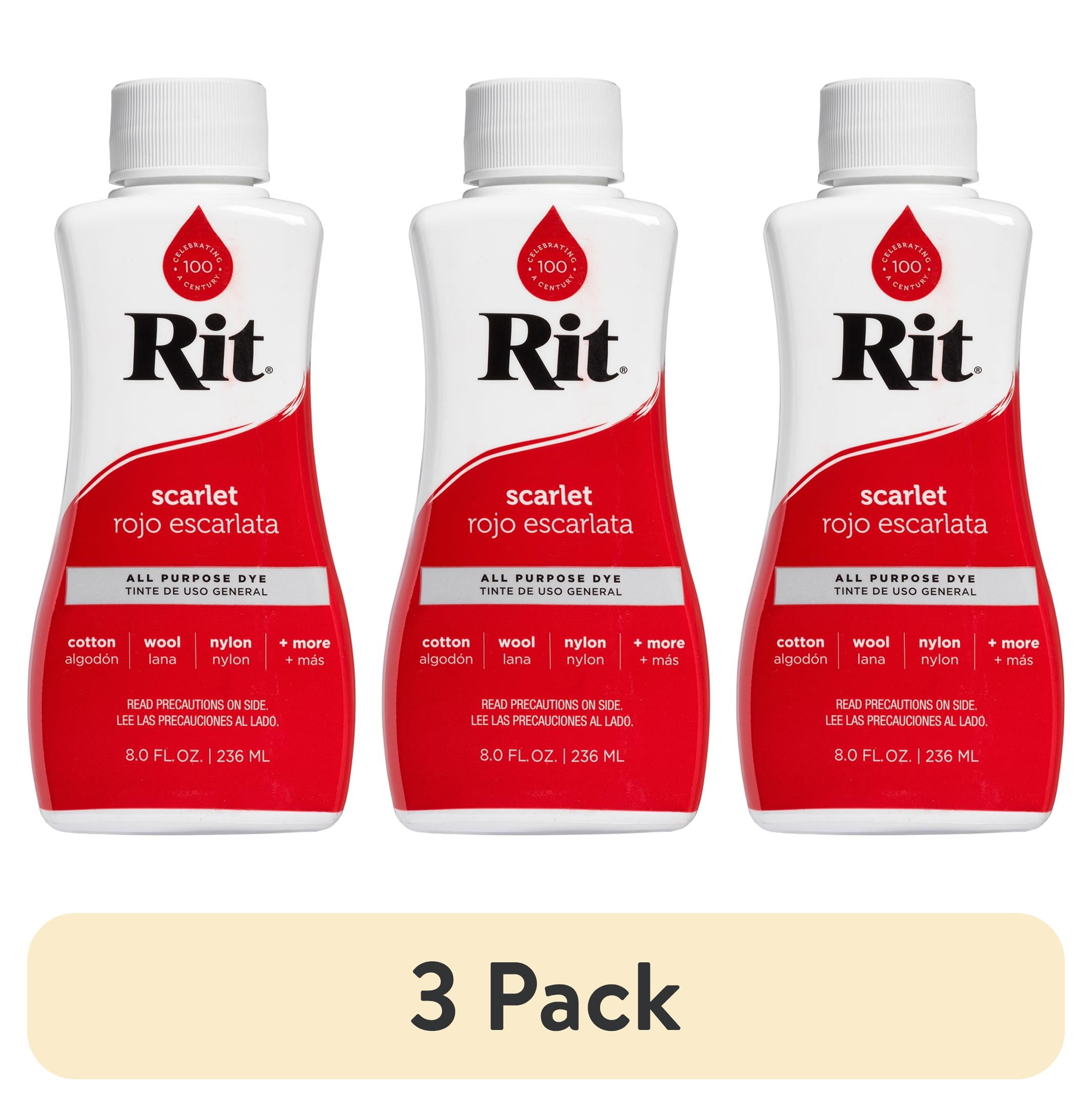 (3 pack) Rit All Purpose Liquid Dye, Scarlet, 8 fl oz - Walmart.com