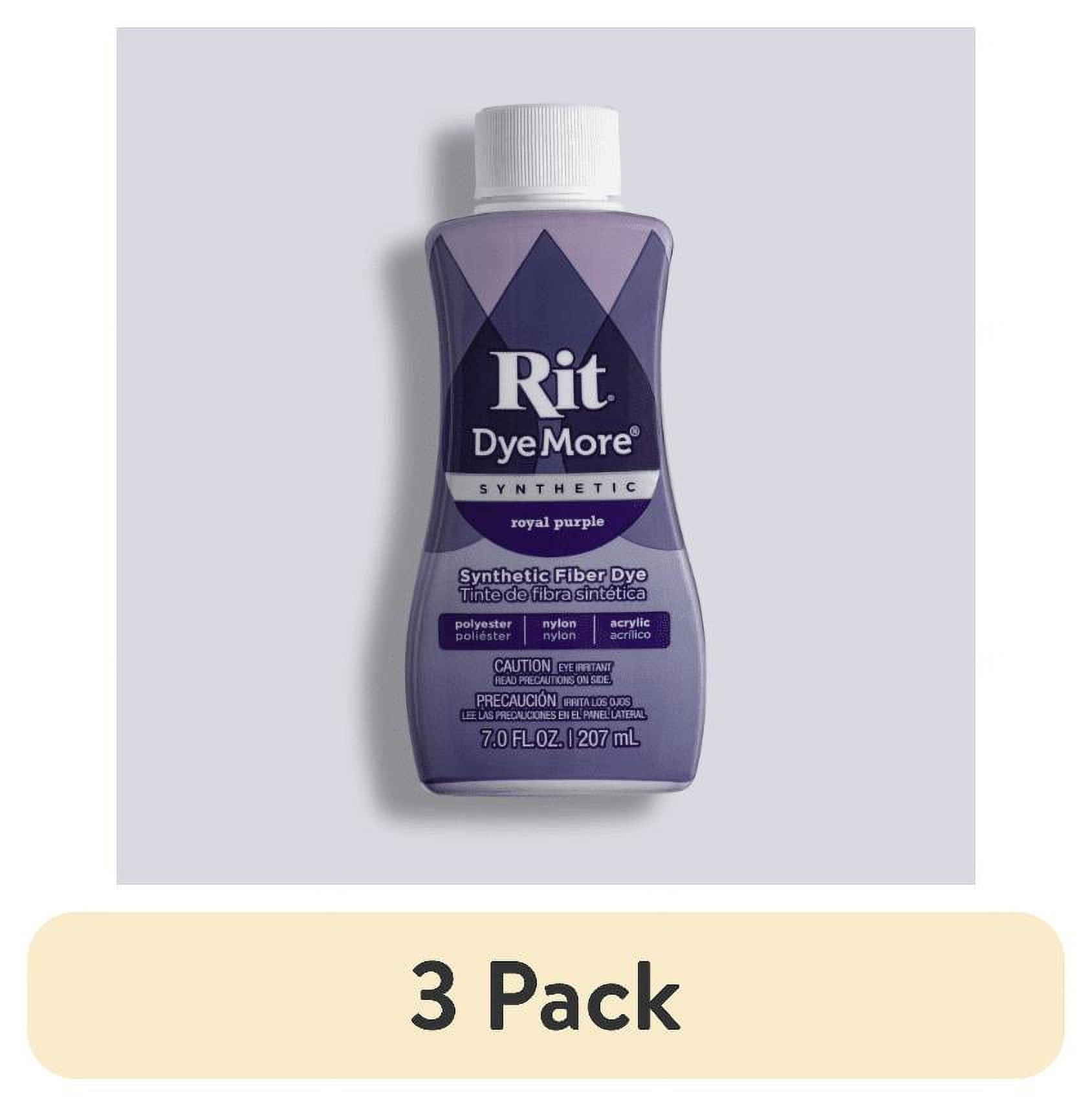 (3 pack) Rit DyeMore Synthetic Fabric Dye – 7 fl oz Bottle, Color for ...