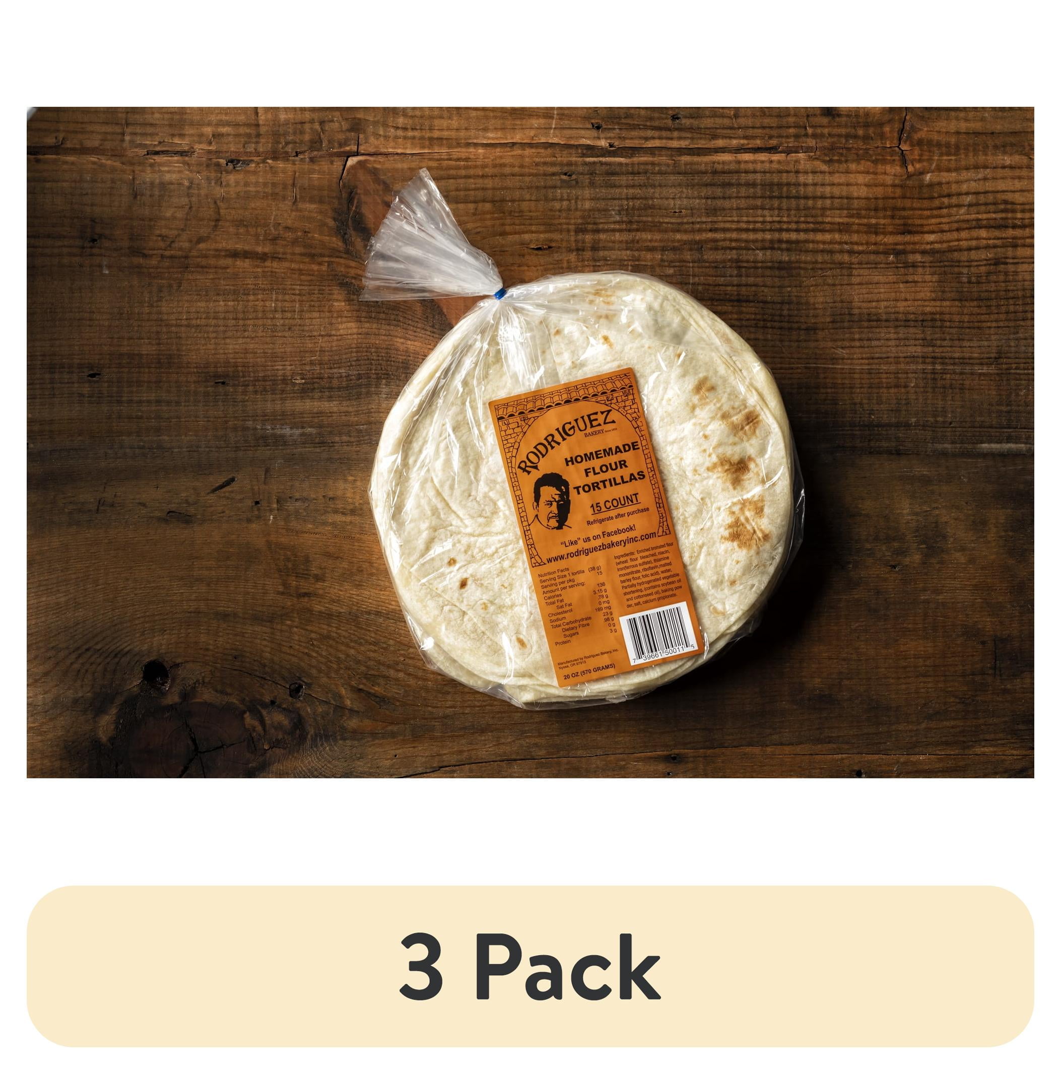 (3 pack) Rodriguez Homemade Flour Tortillas, 15 Count - Walmart.com