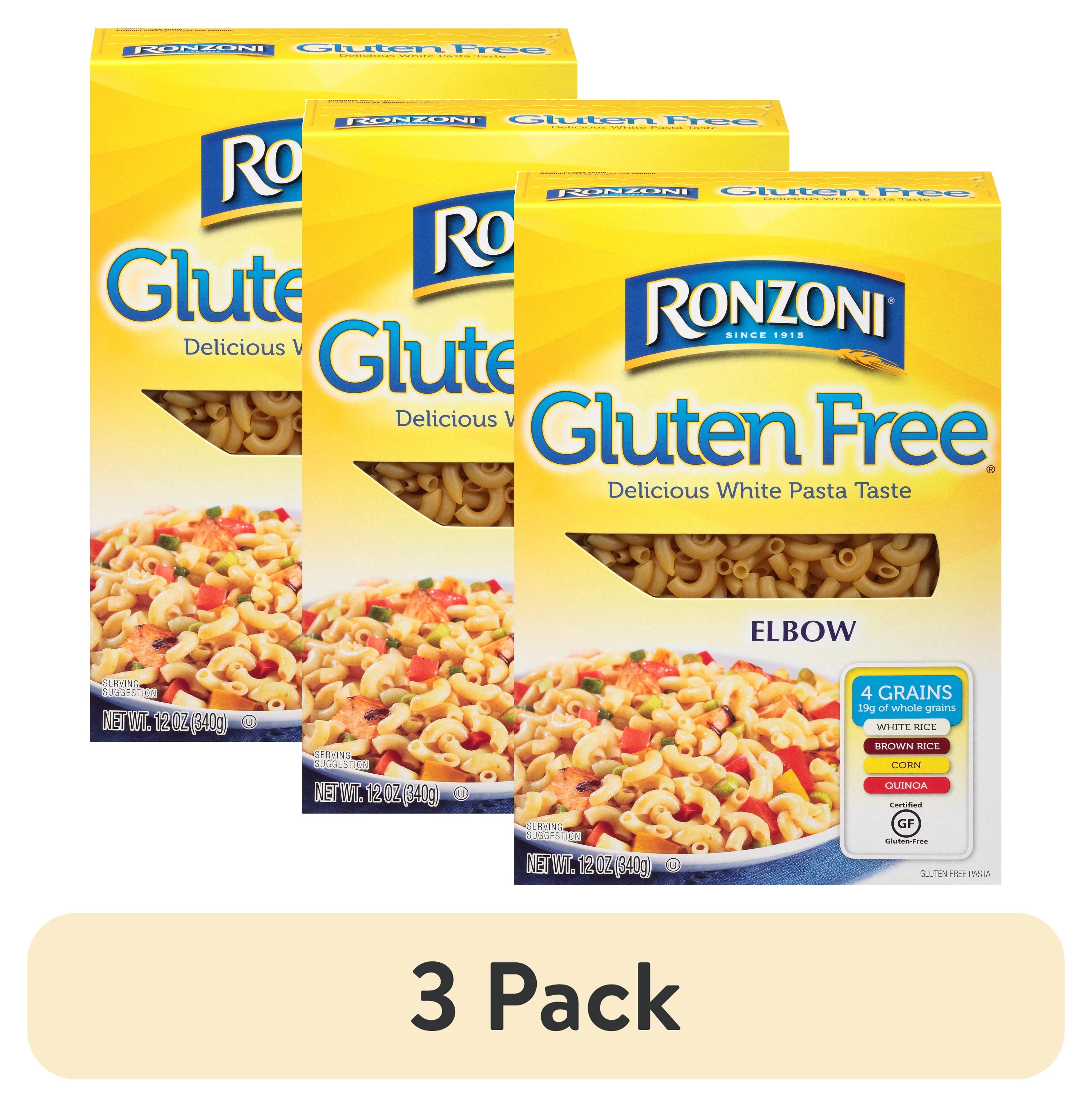 (3 pack) Ronzoni Gluten Free Â® Elbow Pasta, 12 oz.Shelf Stable Carton ...