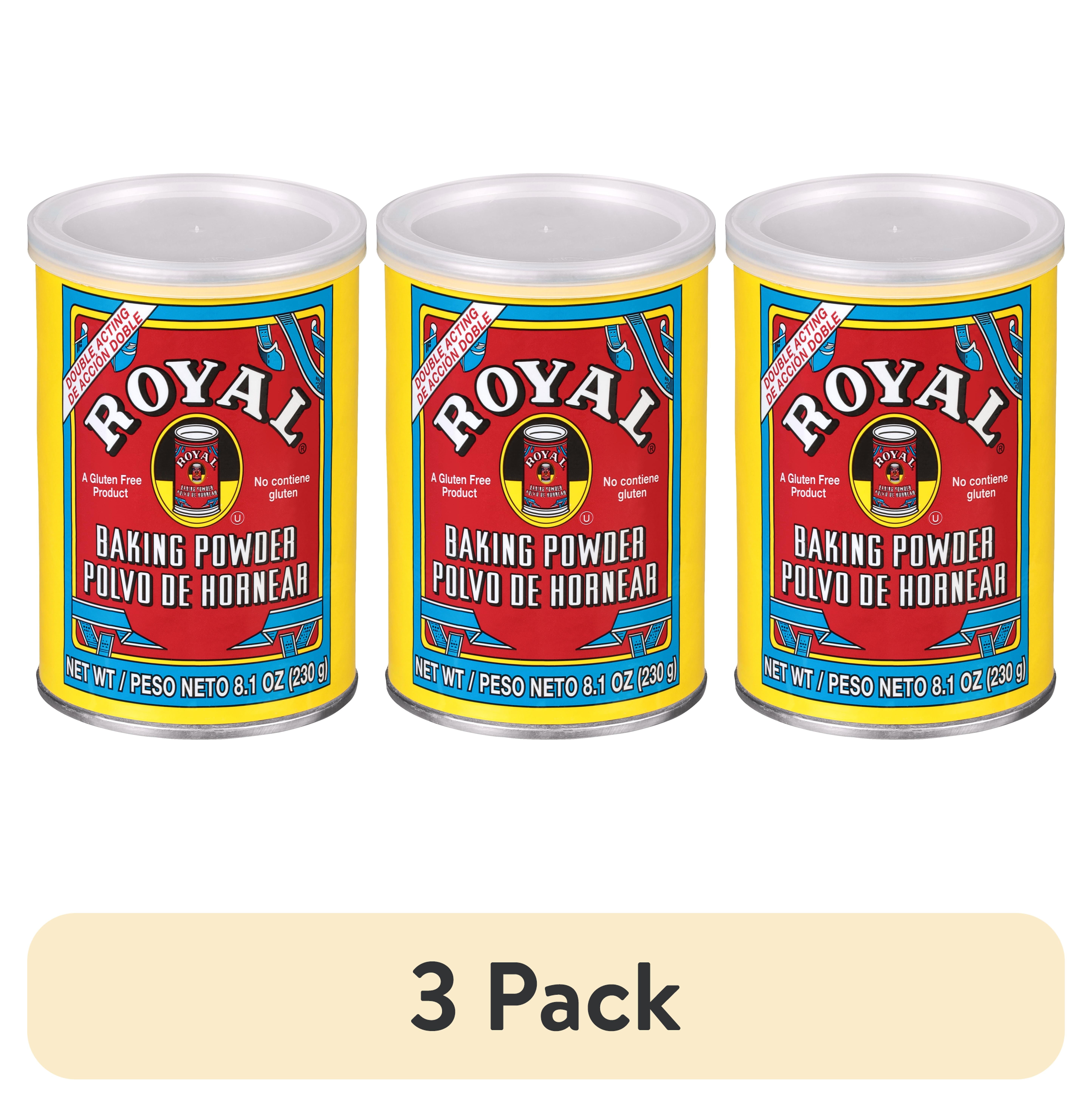(3 pack) Royal Baking Powder Double Acting, 8.1 oz - Walmart.com