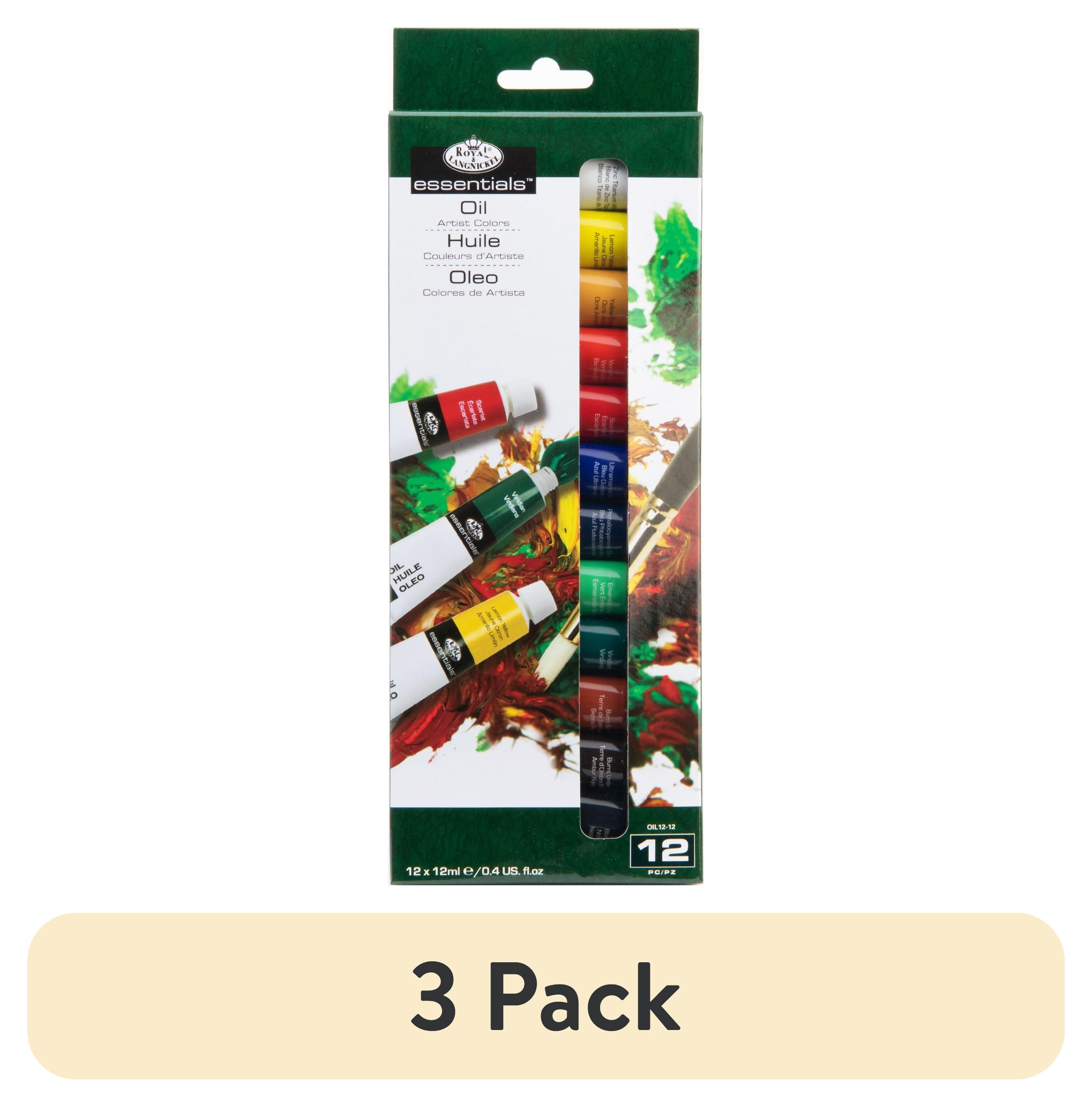 (3 pack) Royal & Langnickel Essentials 12ml Artist Oil Paint Tubes, 12 ...