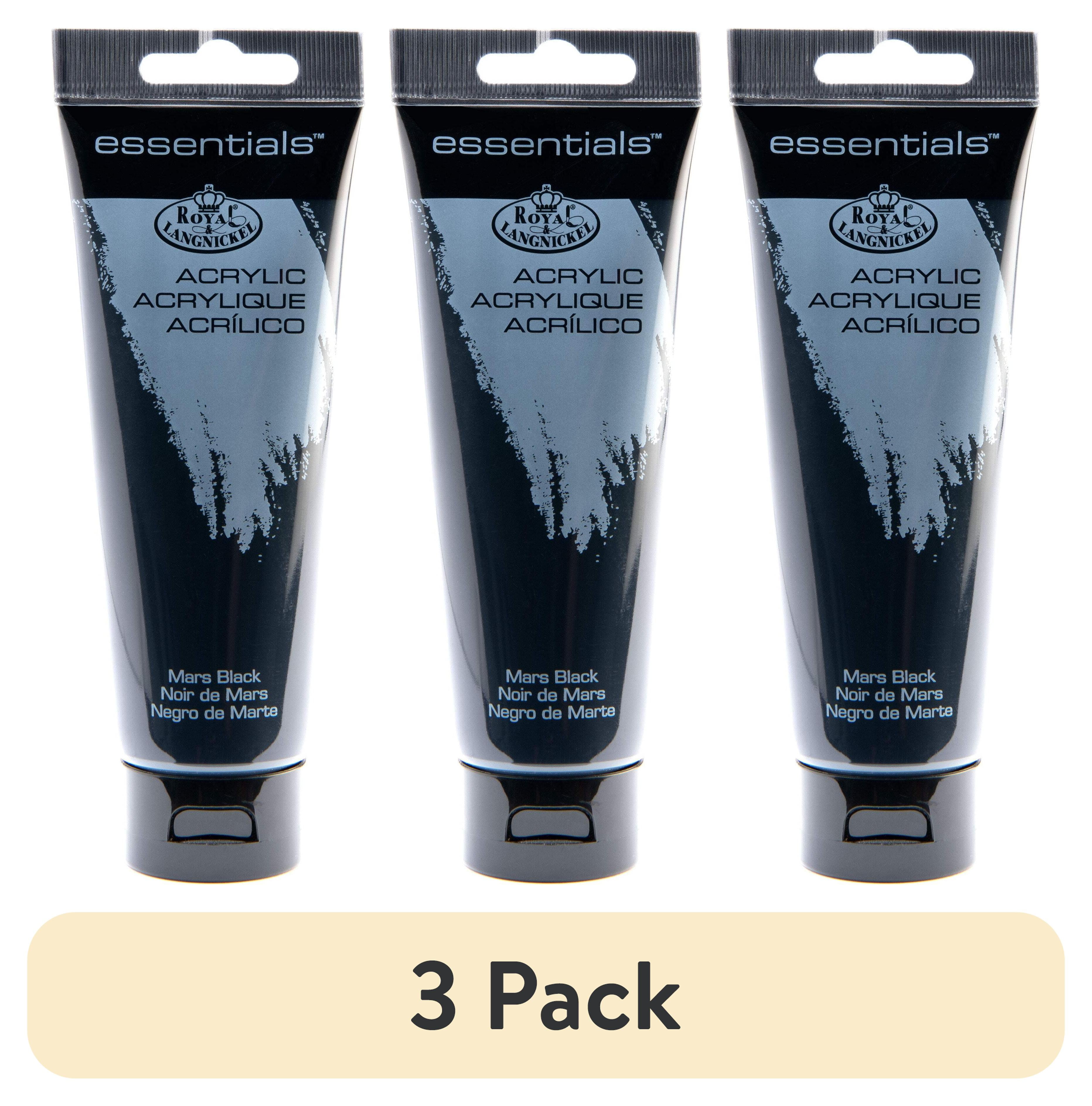 (3 pack) Royal & Langnickel Essentials Acrylic Paint - Mars Black ...