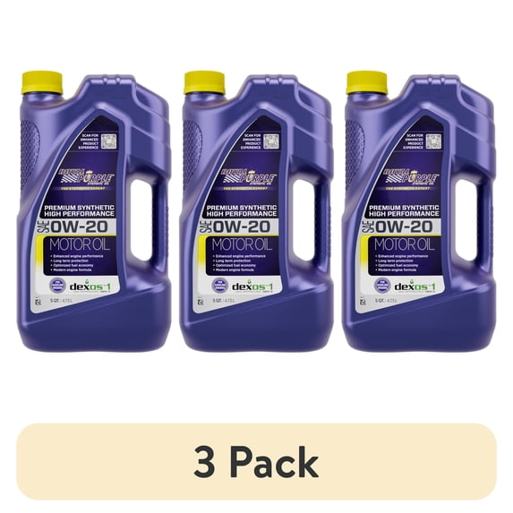 (3 pack) Royal Purple High Performance Motor Oil 0W-20 Premium ...