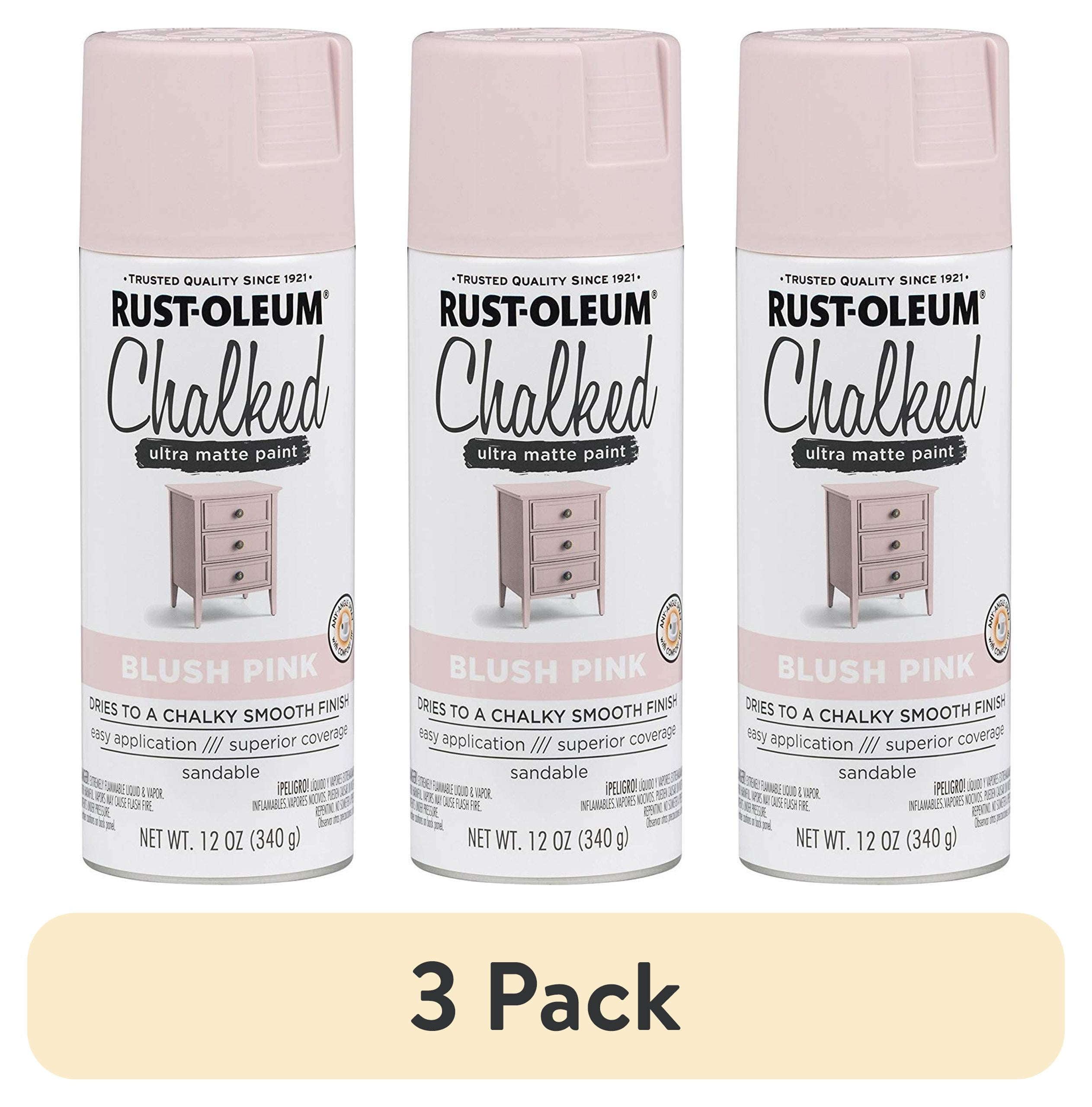 (3 pack) Rust-Oleum Series Rustoleum 302594 12OZ Blush Pink Chalked ...