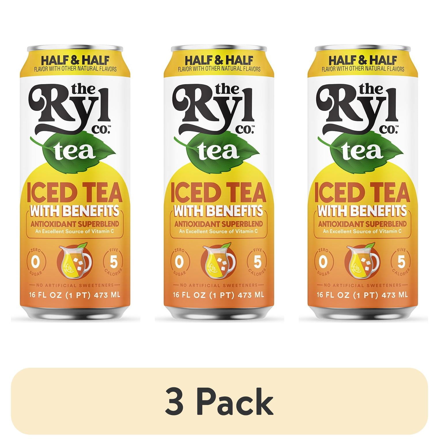 (3 pack) Ryl Iced Tea, Half & Half (Tea/Lemonade), Antioxidant ...