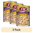 (3 pack) S&W White Beans - Navy Beans - Low Sodium - 15.5 oz. Can ...