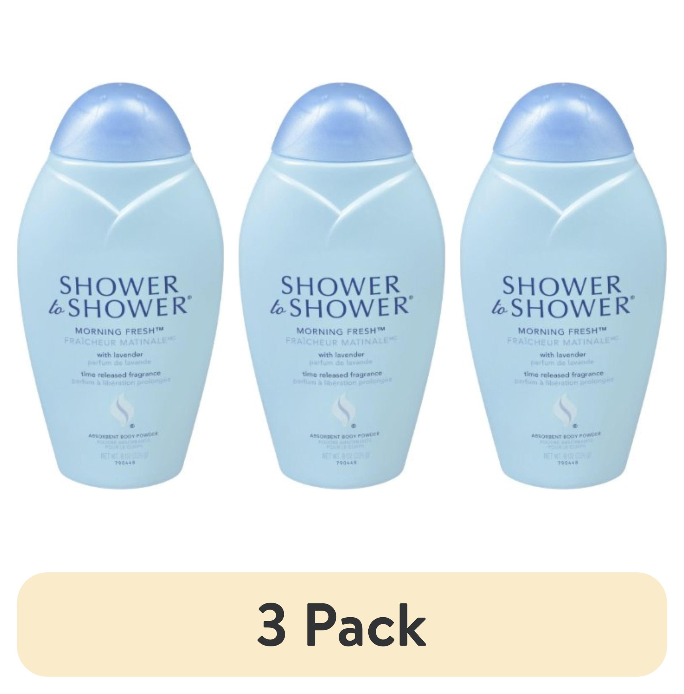 (3 pack) SHOWER TO SHOWER Body Powder Morning Fresh 8 oz - Walmart.com