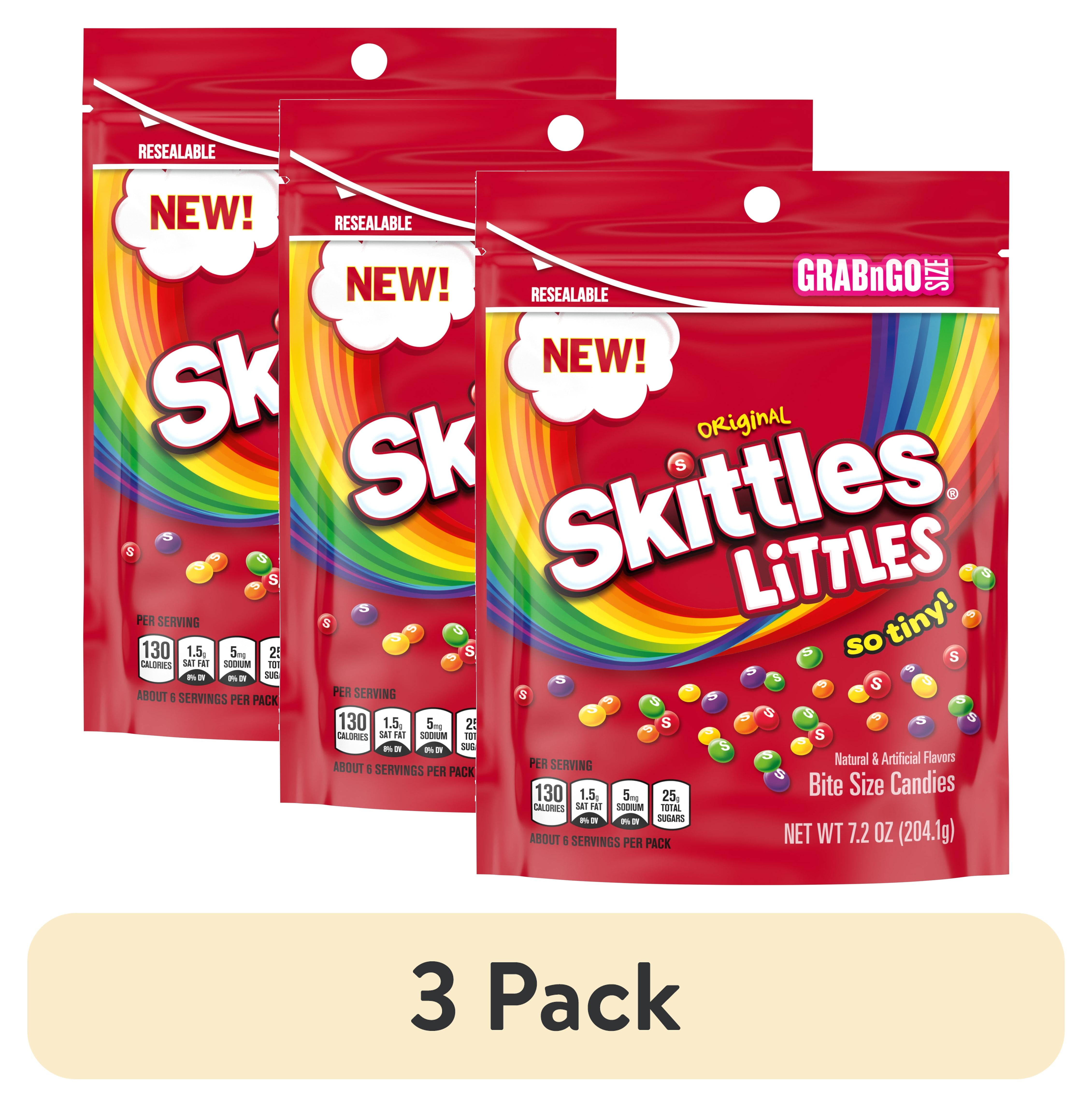 (3 pack) Skittles Littles Original Chewy Summer Candy, Grab N Go - 7.2 ...