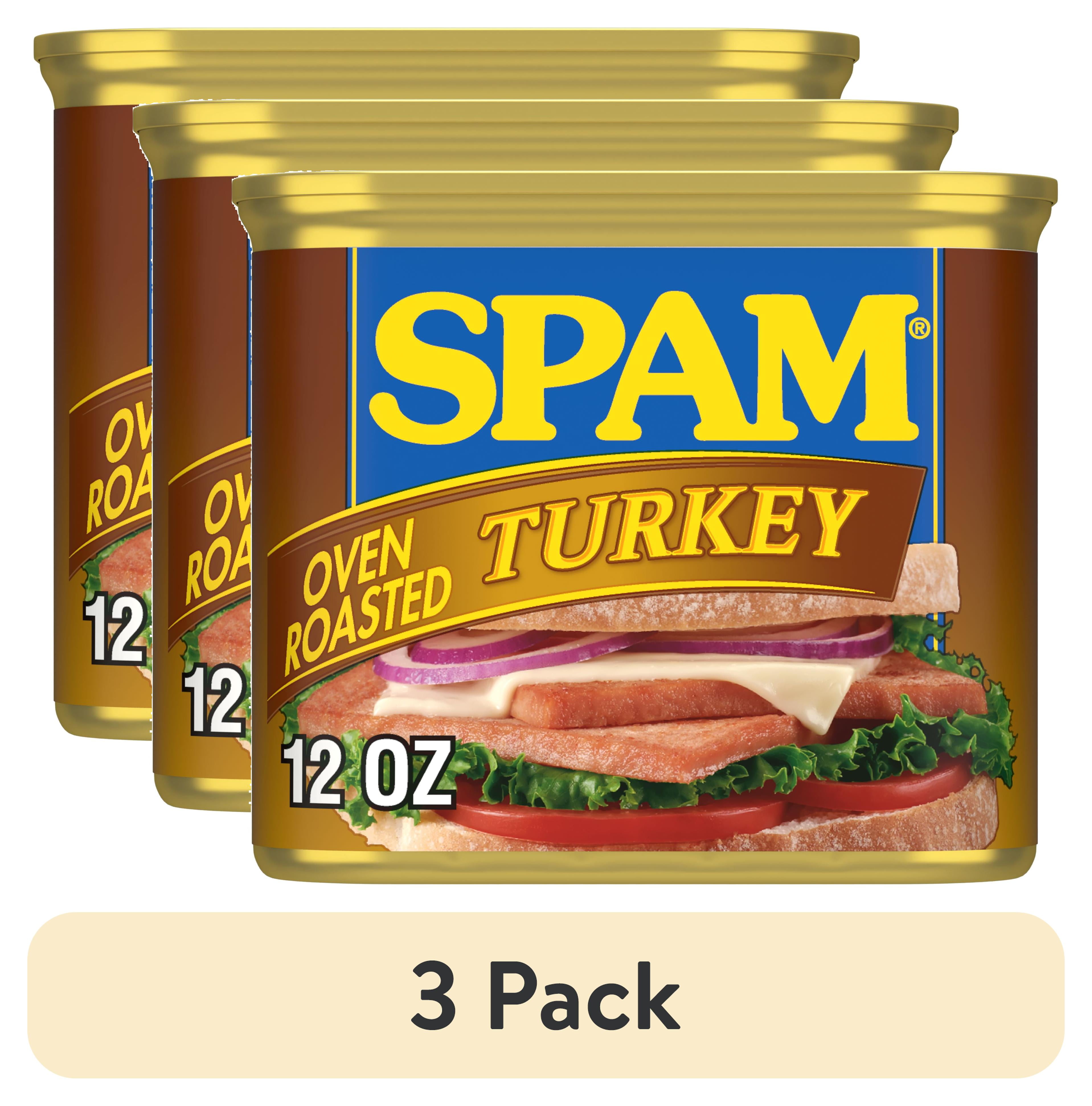 (3 pack) SPAM Oven Roasted Turkey, 12 oz Can - Walmart.com