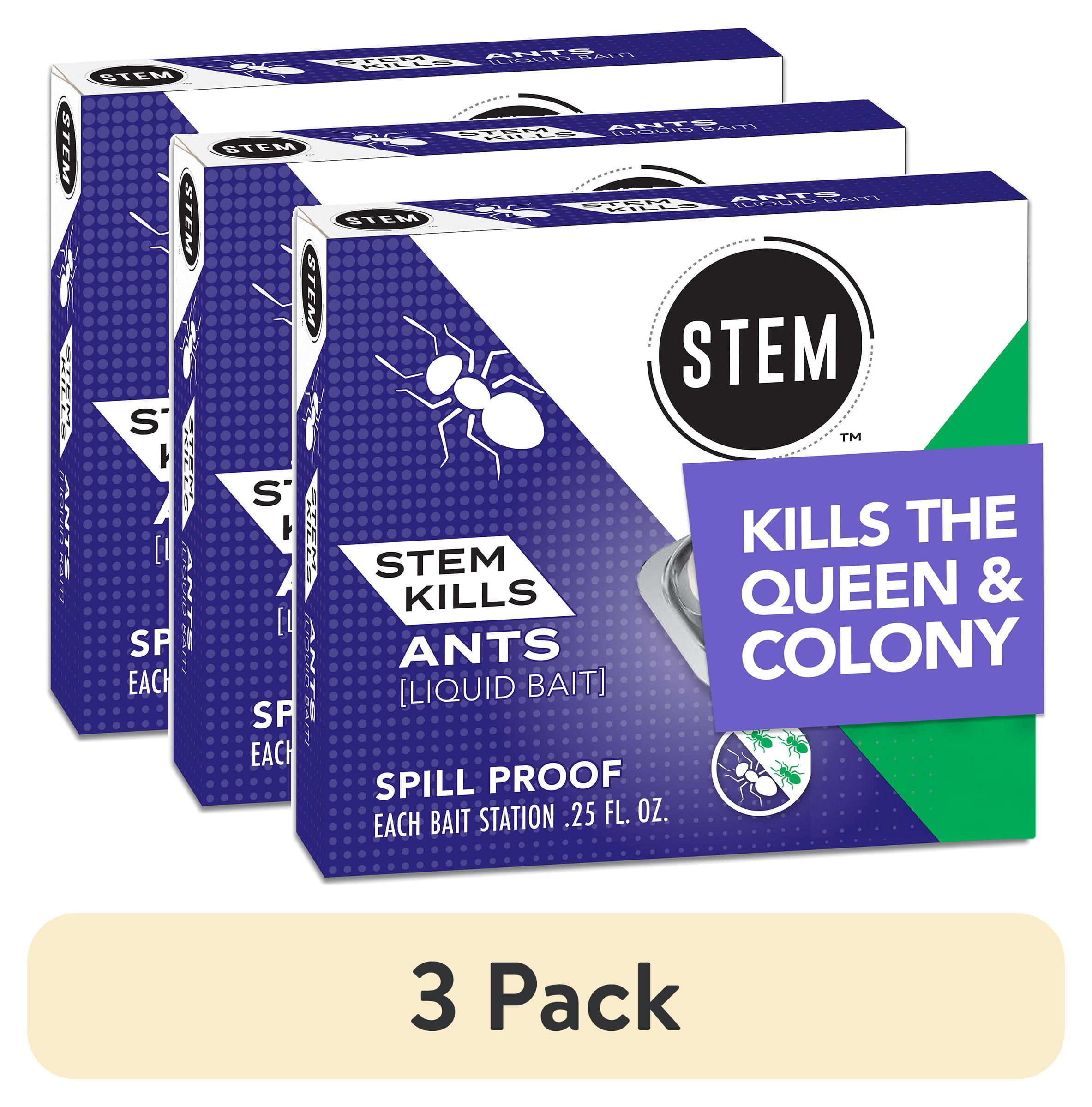 (3 pack) STEM Kills Liquid Bait Ant Insect Killer, Spill Proof, 4 Count ...