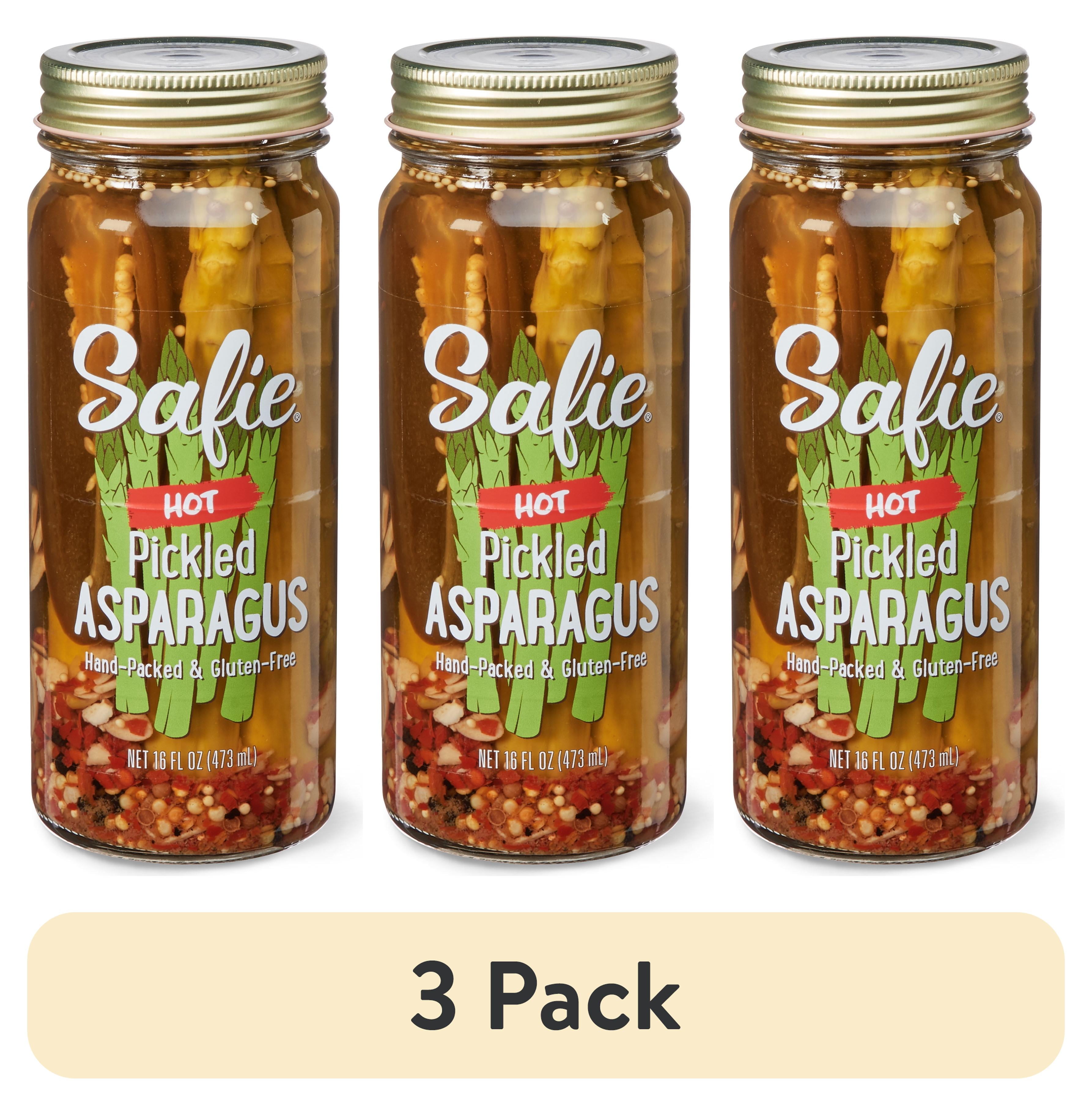 (3 pack) Safie Hot Pickled Asparagus, 16 fl oz - Walmart.com