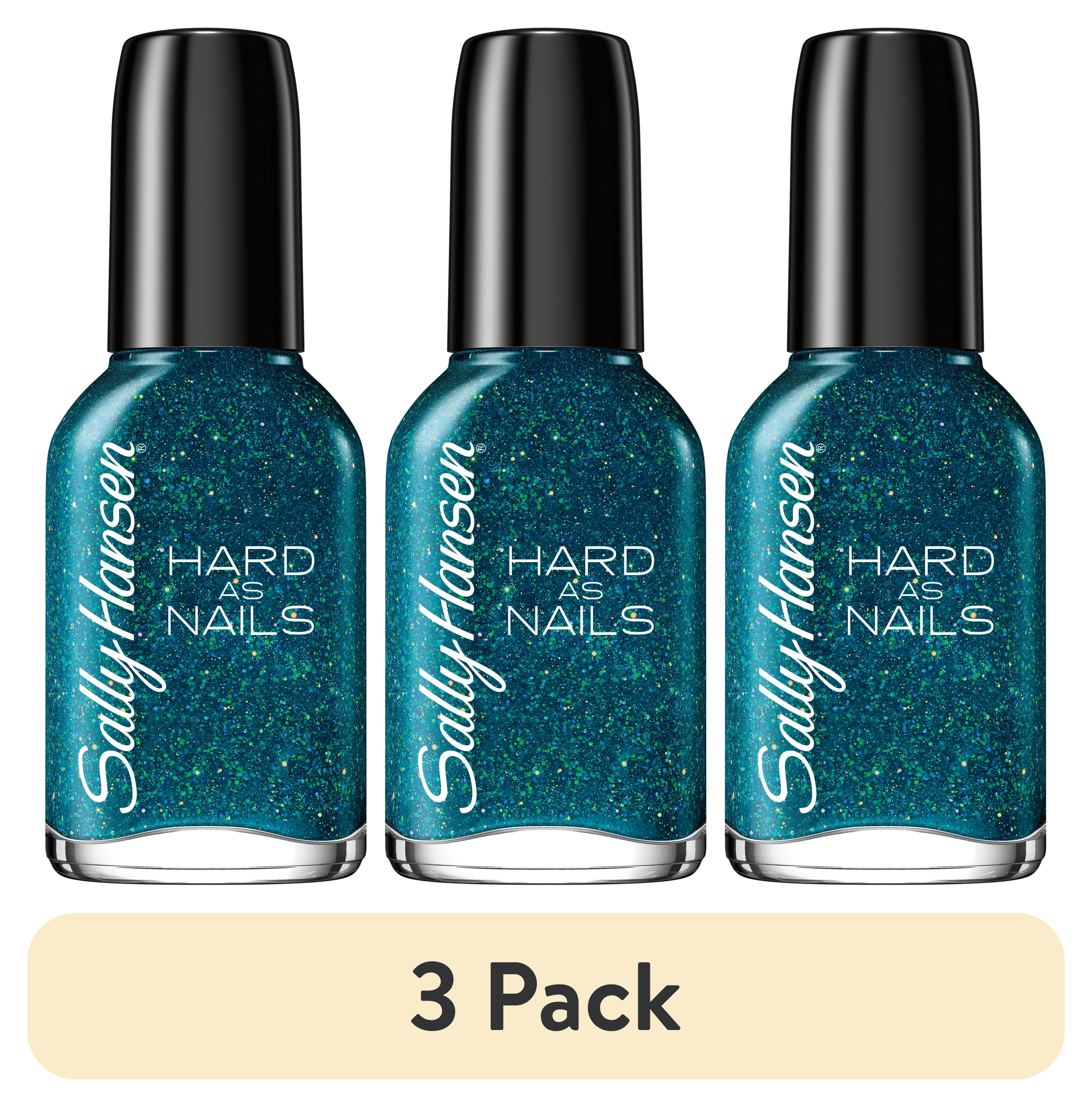 (3 pack) Sally Hansen Hard as Nails Nail Polish, Big Teal, 0.45 oz, No ...