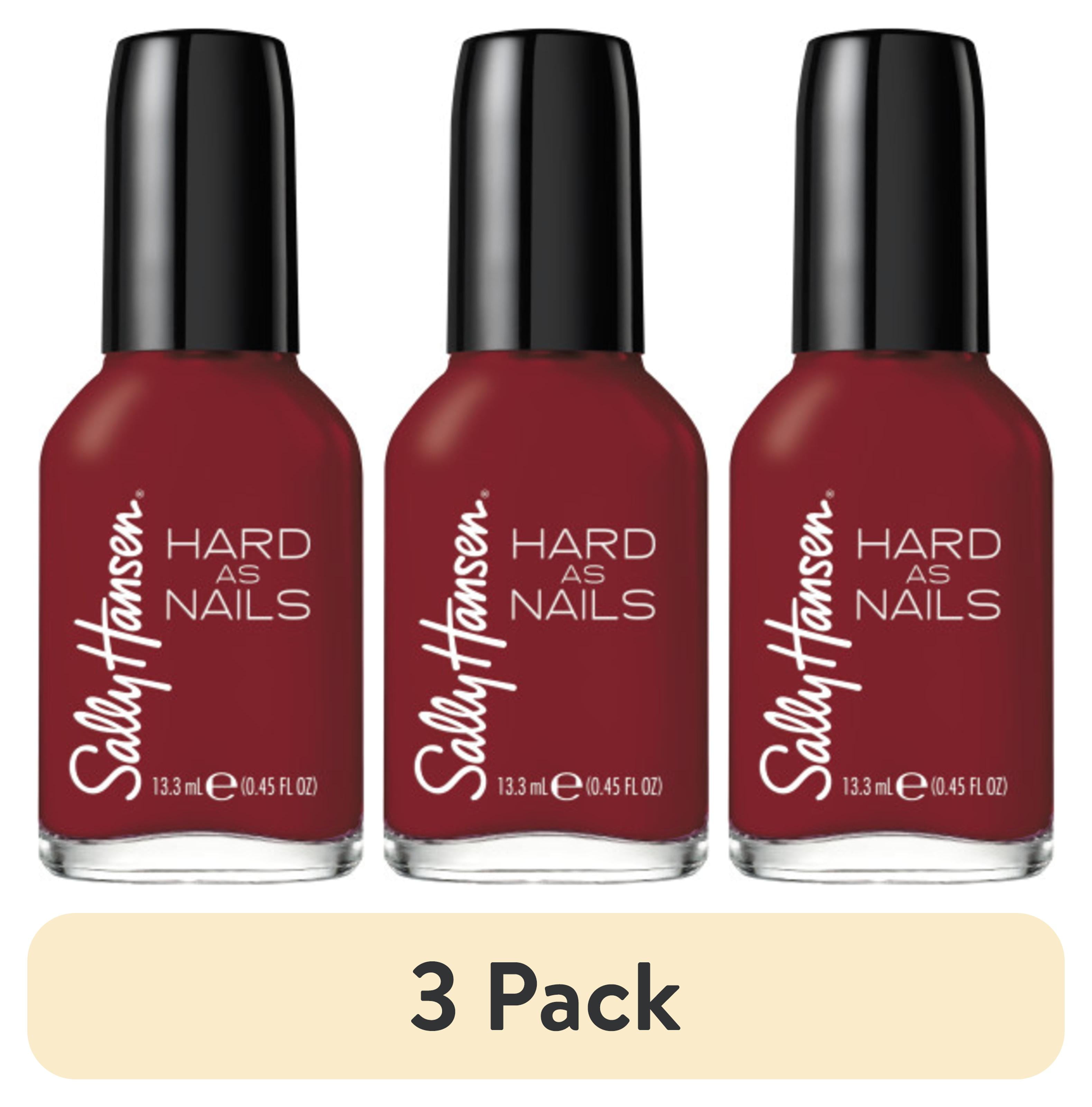 (3 pack) Sally Hansen Hard as Nails Nail Polish, Strong-her 0.45 fl oz ...