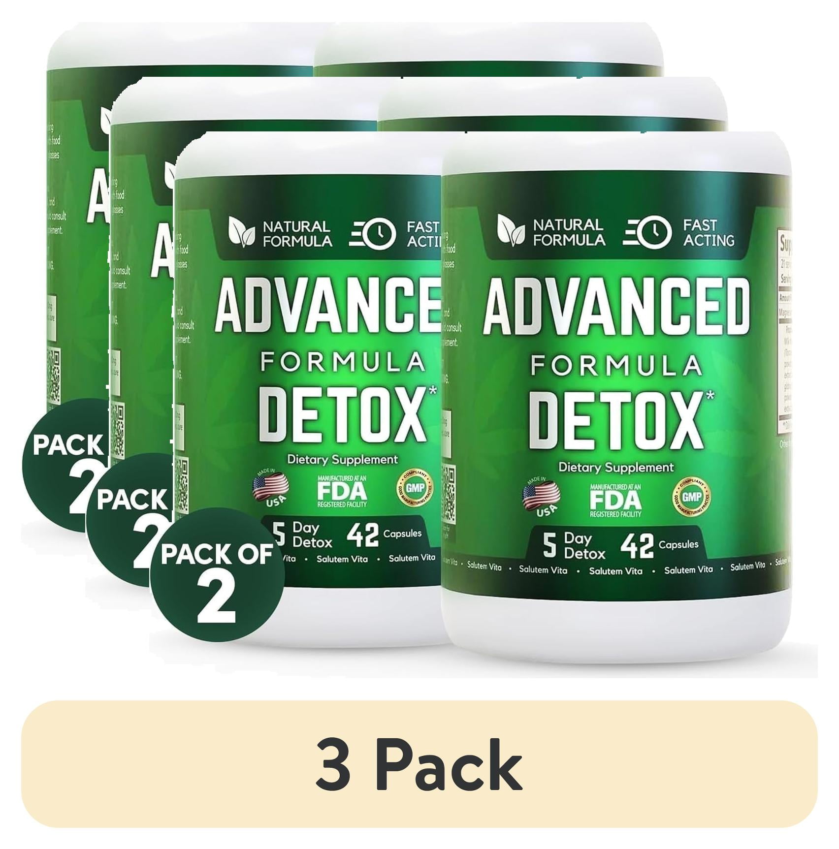 (3 pack) Salutem Vita Advanced Detox Cleanse, Natural Detox & Cleanse ...