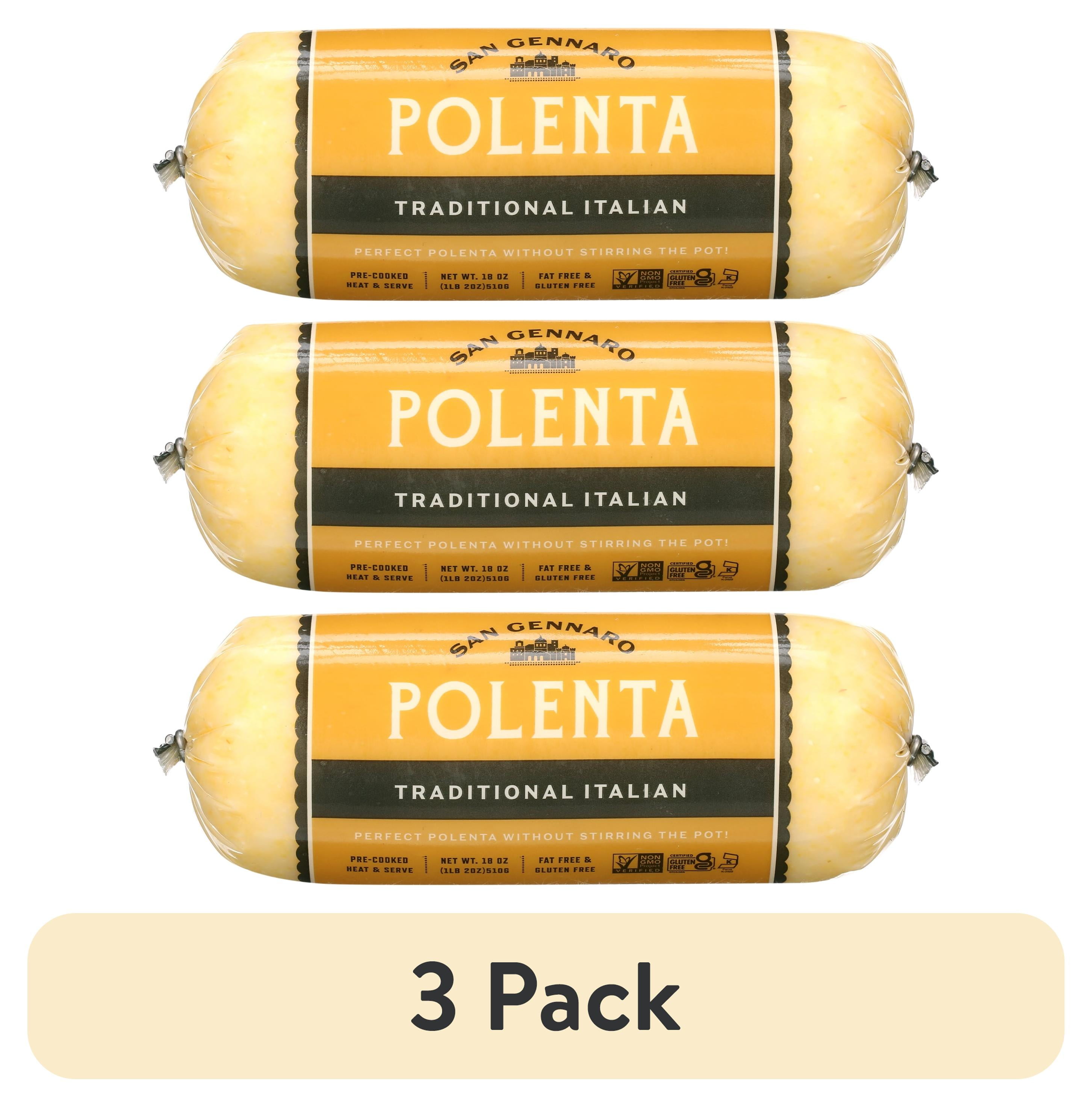 (3 pack) San Gennaro Traditional Italian Polenta, 18 oz - Walmart.com