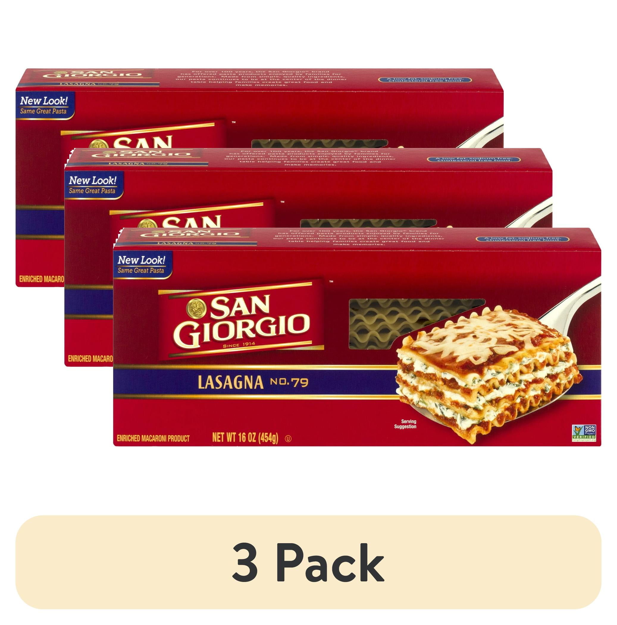 (3 pack) San Giorgio 16 oz Lasagna Pasta - Walmart.com