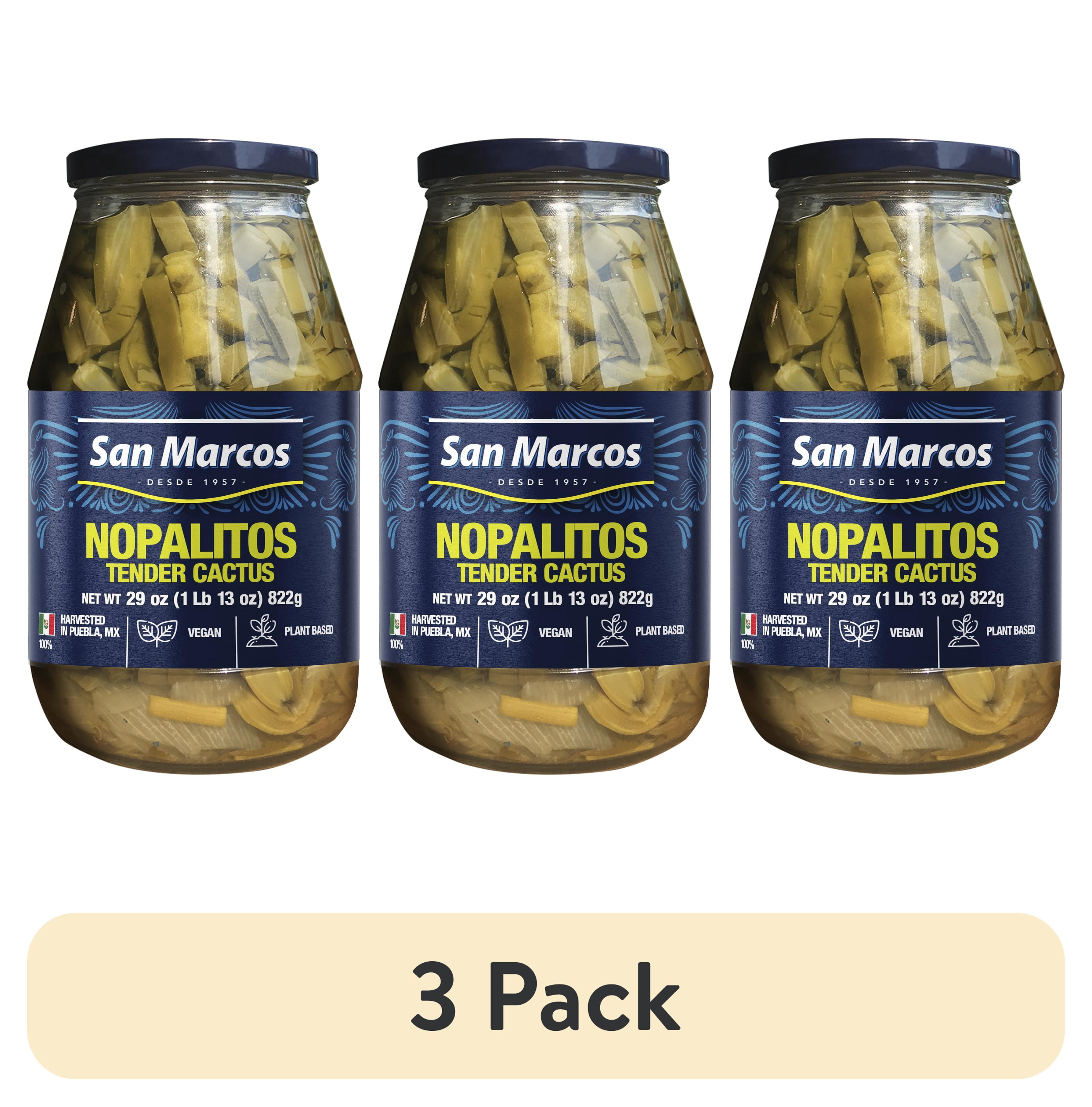 (3 pack) San Marcos Natural Tender Cactus 29oz Shelf Stable Jar ...