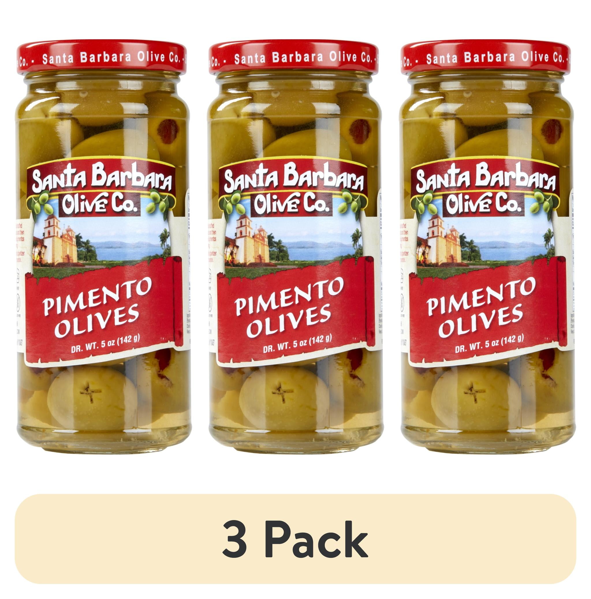 (3 pack) Santa Barbara Pimento Stuffed Olives 5 oz - Walmart.com