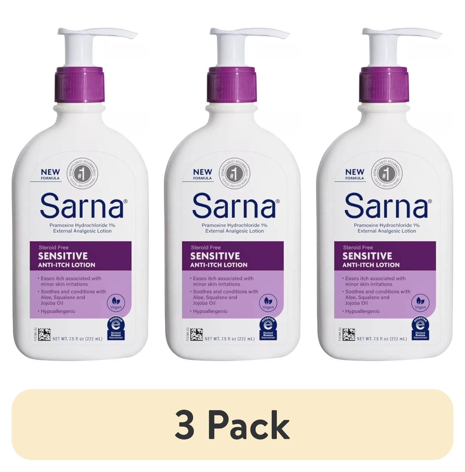 (3 pack) Sarna Sensitive Anti-Itch Lotion, 7.5-Ounce (222 mL) Each ...