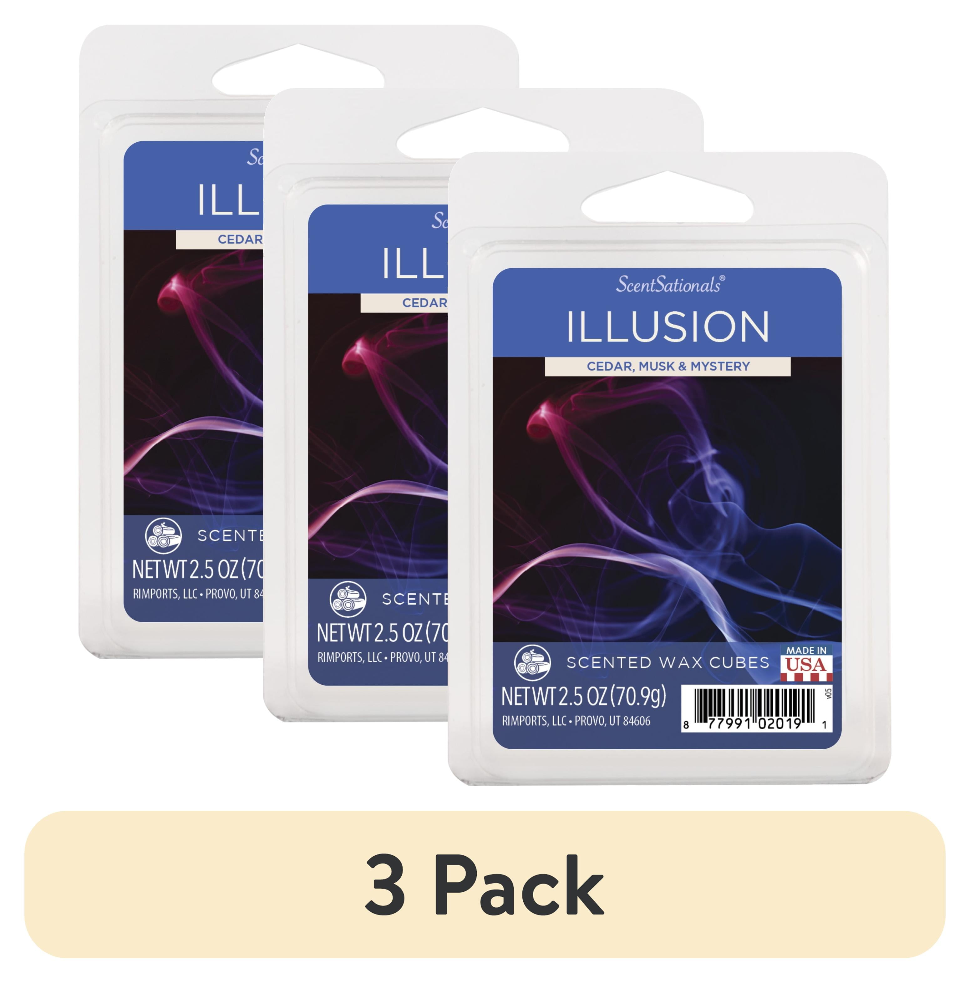 (3 pack) Illusion Wax Melts, ScentSationals, 2.5 oz - Walmart.com