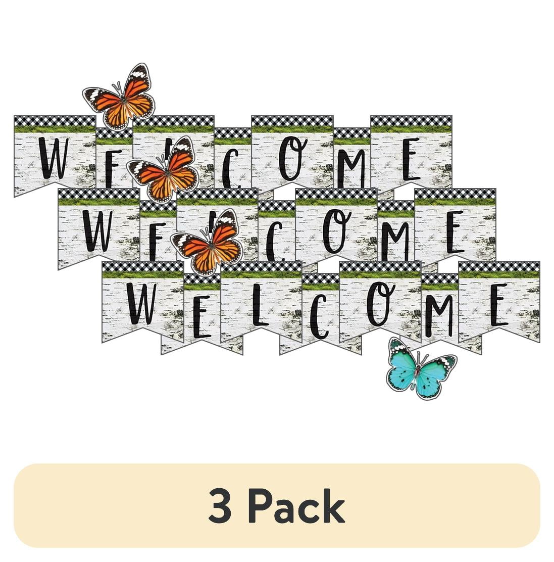 (3 pack) Schoolgirl Style Woodland Whimsy Welcome Bulletin Board Set (9 ...
