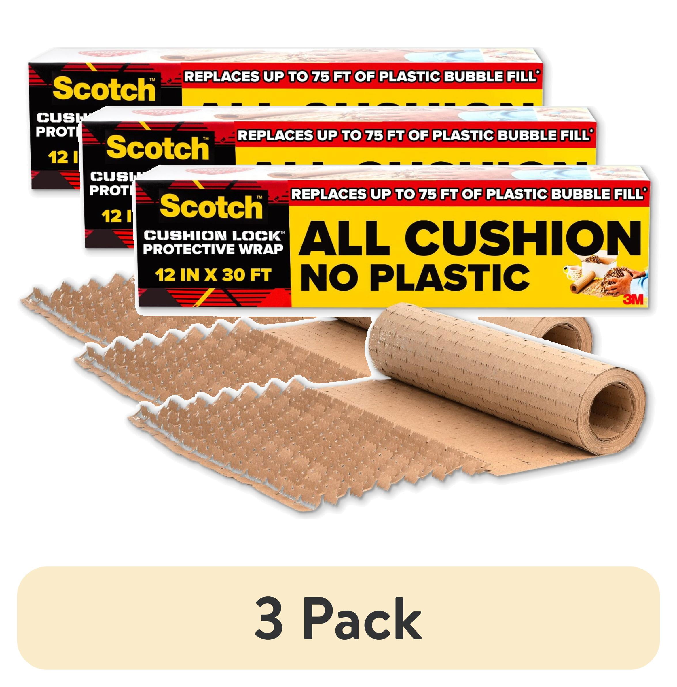 (3 pack) Scotch Cushion Lock Protective Wrap, 30 ft. Roll, Equivalent ...