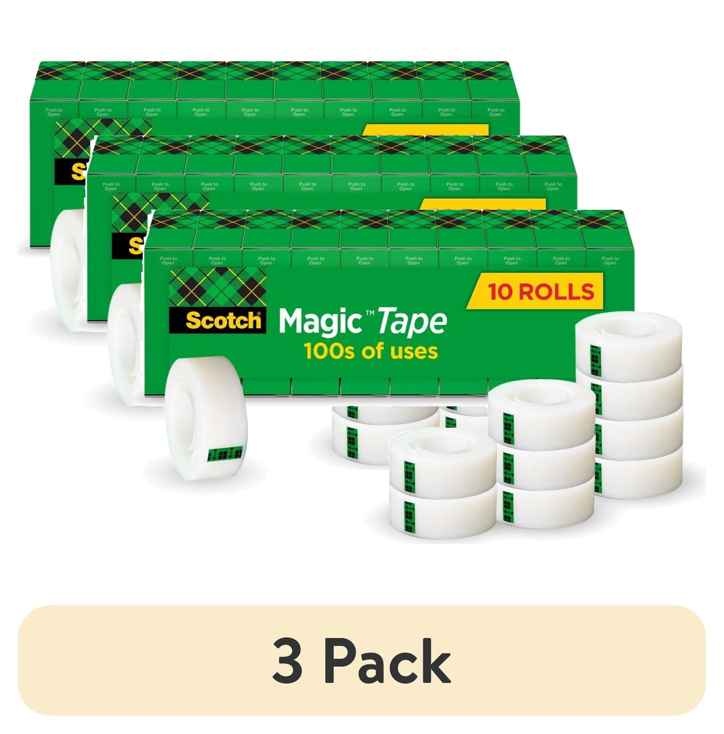 (3 pack) Scotch Magic Tape, 3/4 in x 800 in, 10 Refill Rolls - Walmart.com